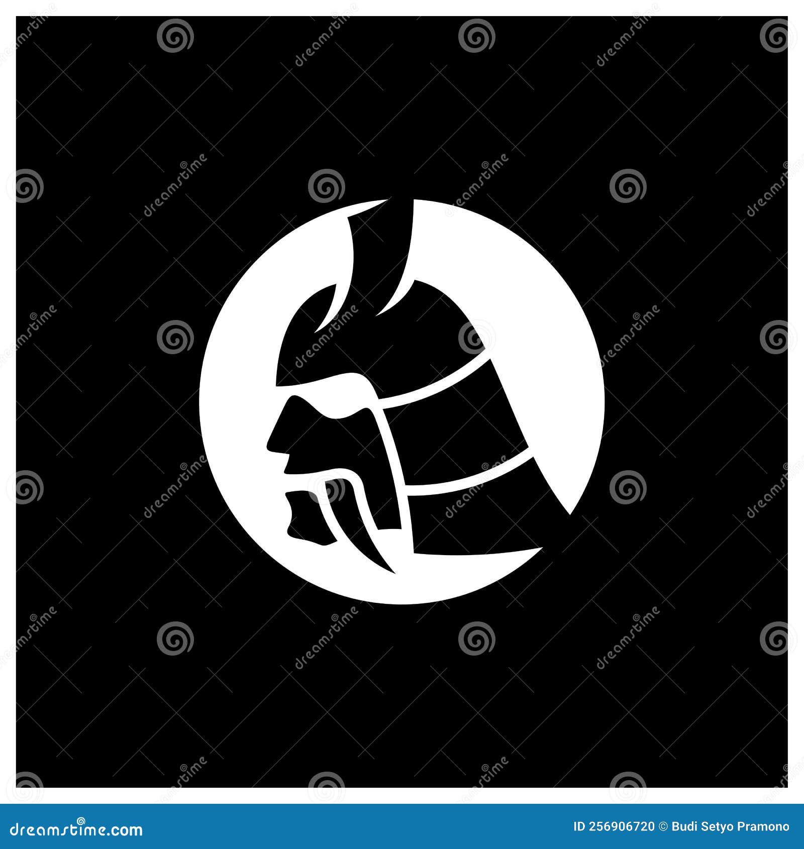 Samurai Head Logo Design Vector. Samurai Warrior Logo Template Royalty ...