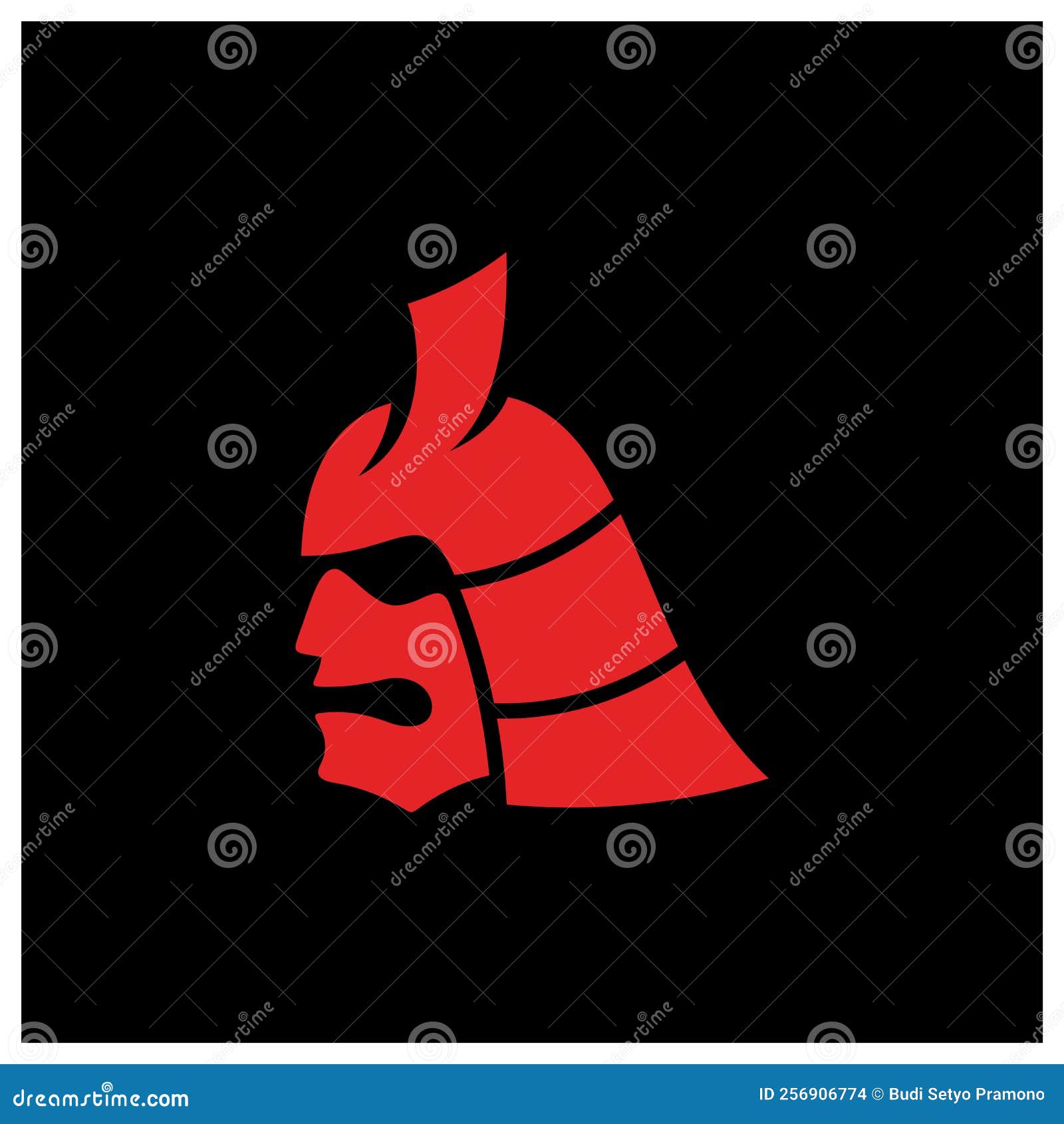 Samurai Head Logo Design Vector. Samurai Warrior Logo Template Stock ...