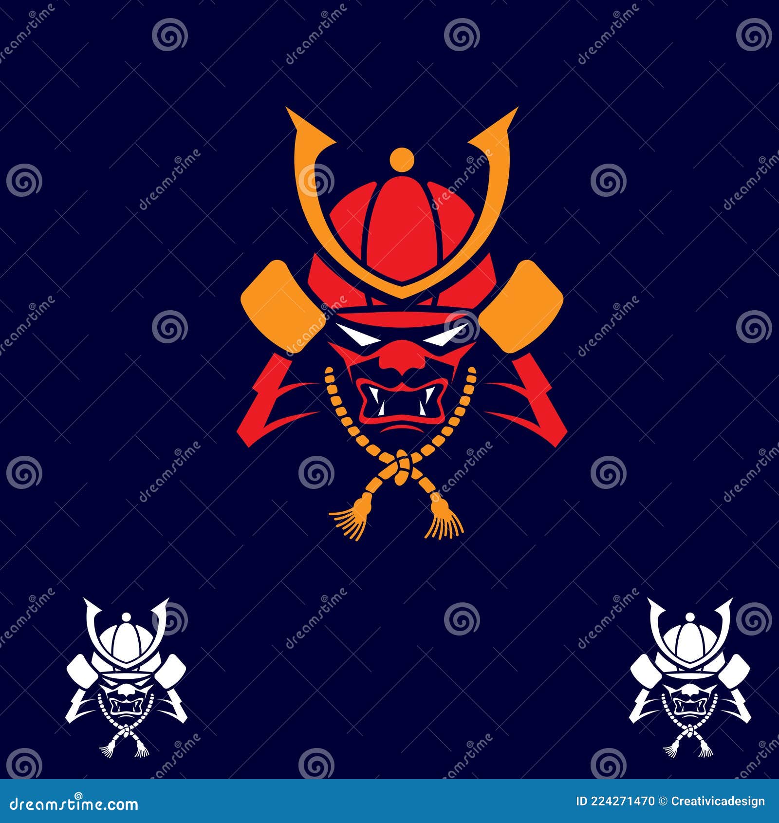 Samurai Symbol And Swords Vector Illustration | CartoonDealer.com #11574324