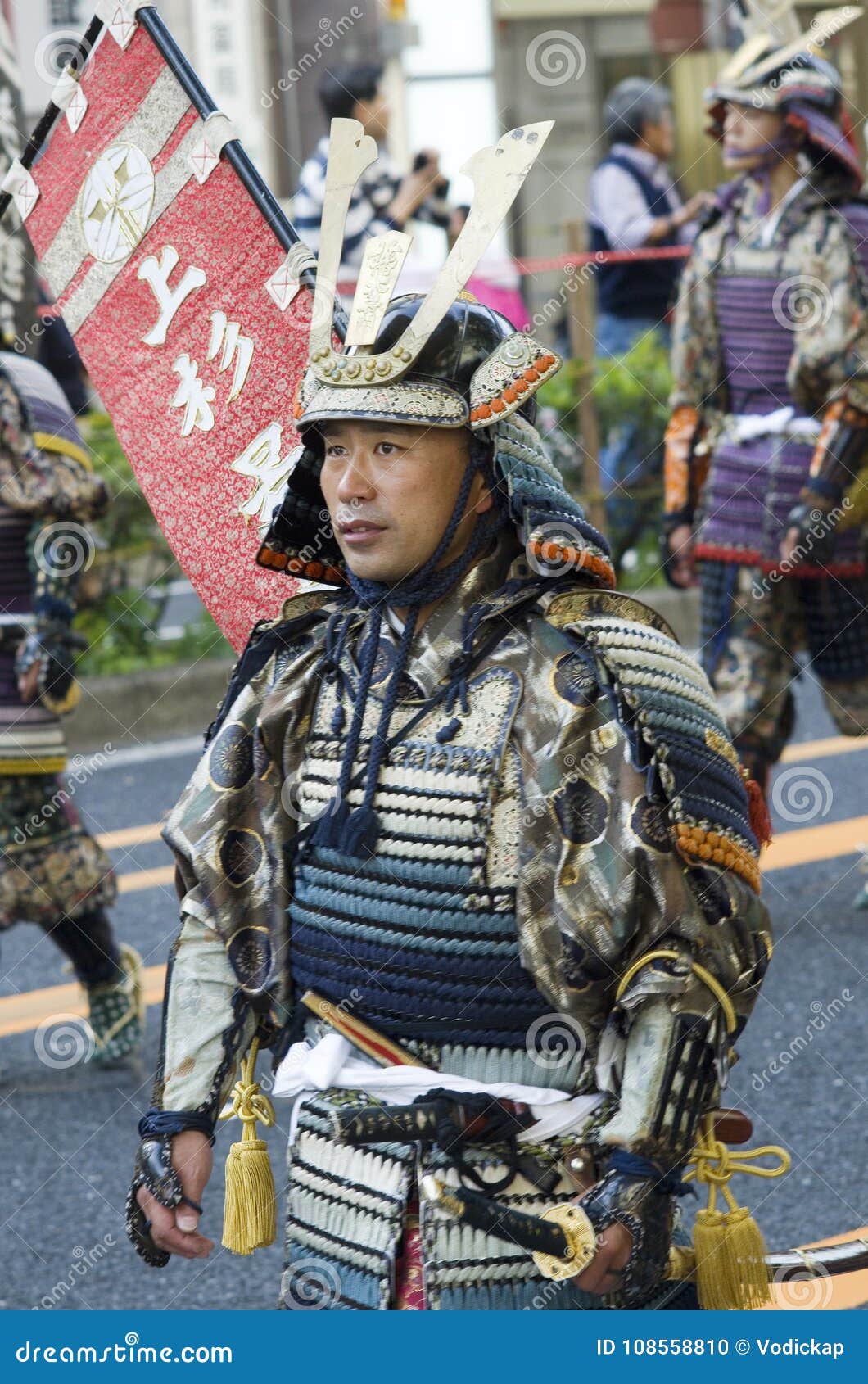 Red Samurai Warrior Festival Stock Photos - Free & Royalty-Free Stock ...