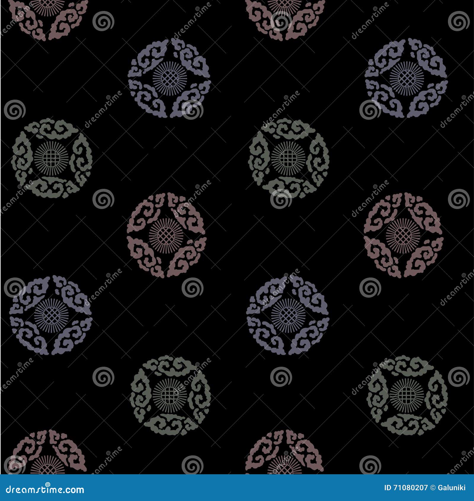 Samurai japanese pattern stock vector. Illustration of textile - 71080207