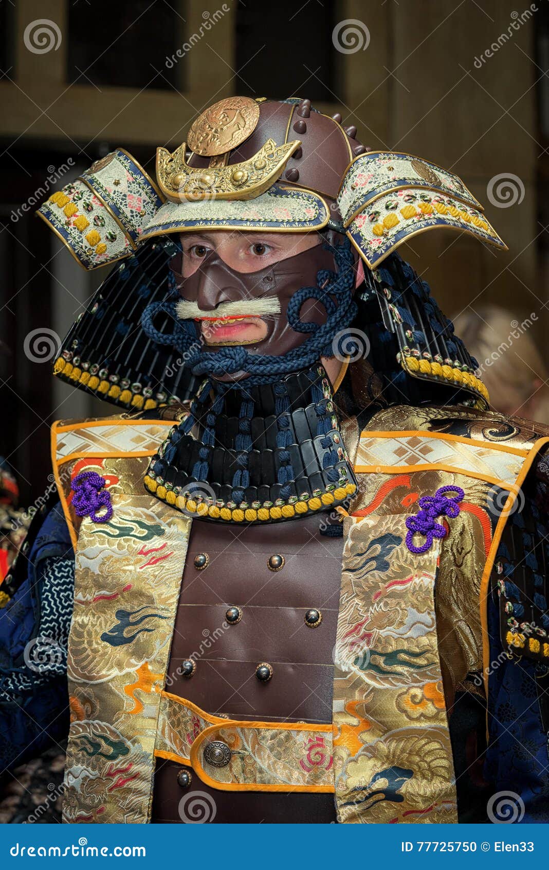 Samurai editorial image. Image of japanese, mask, portrait - 77725750
