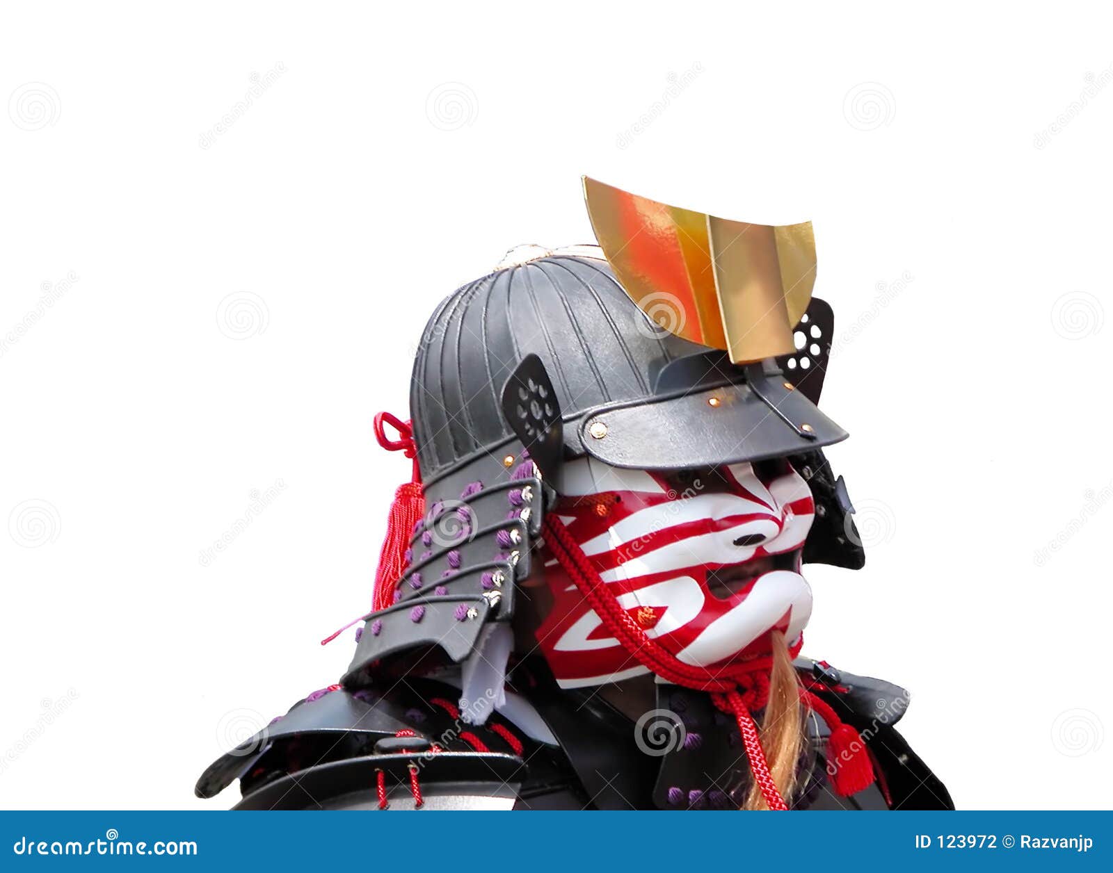 Samurai portrait stock photo. Image of captain, protection - 123972
