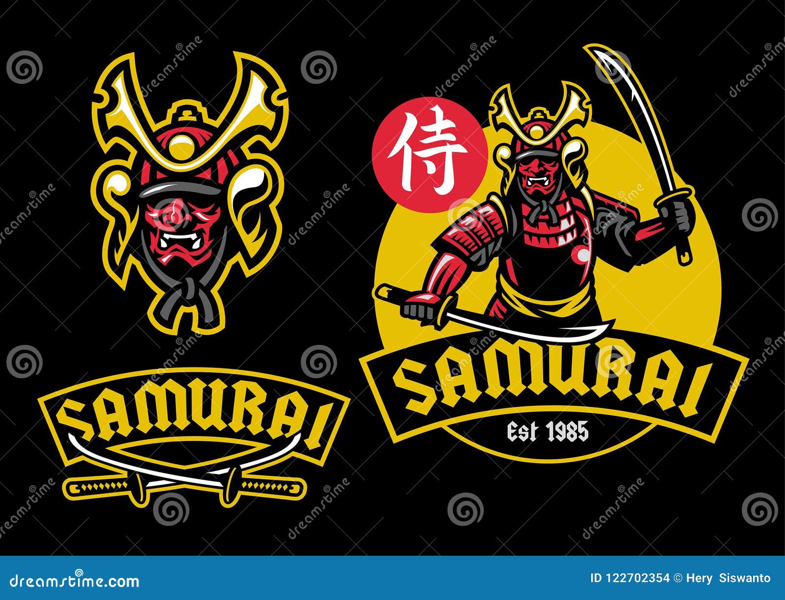 Samurai Ronin Mascot Hold Pair of Katana Stock Vector - Illustration of ... Samurai Ronin Mascot Hold Pair of Katana Stock Vector - Illustration of ...