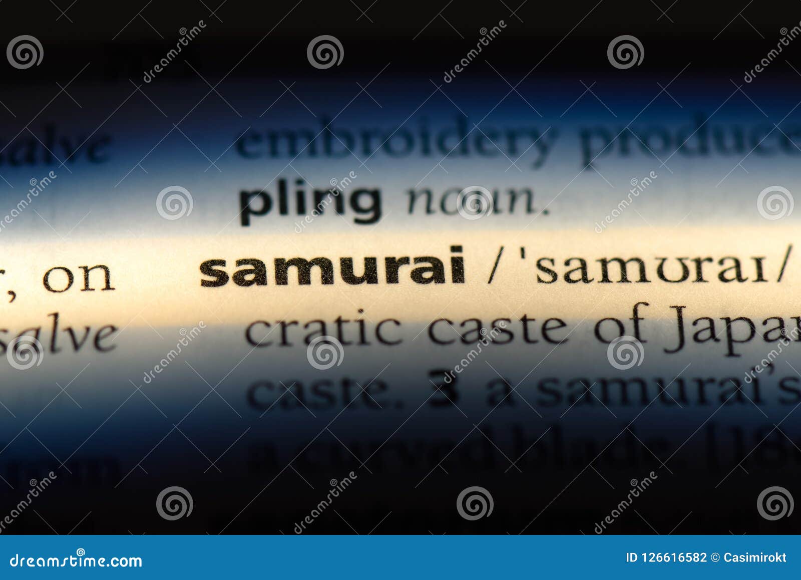 Samurai stock photo. Image of printed, macro, definition - 126616582