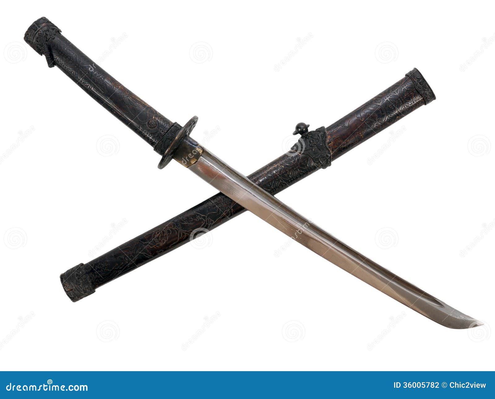 Samurai Short Sword Isolate Royalty-Free Stock Photography ...