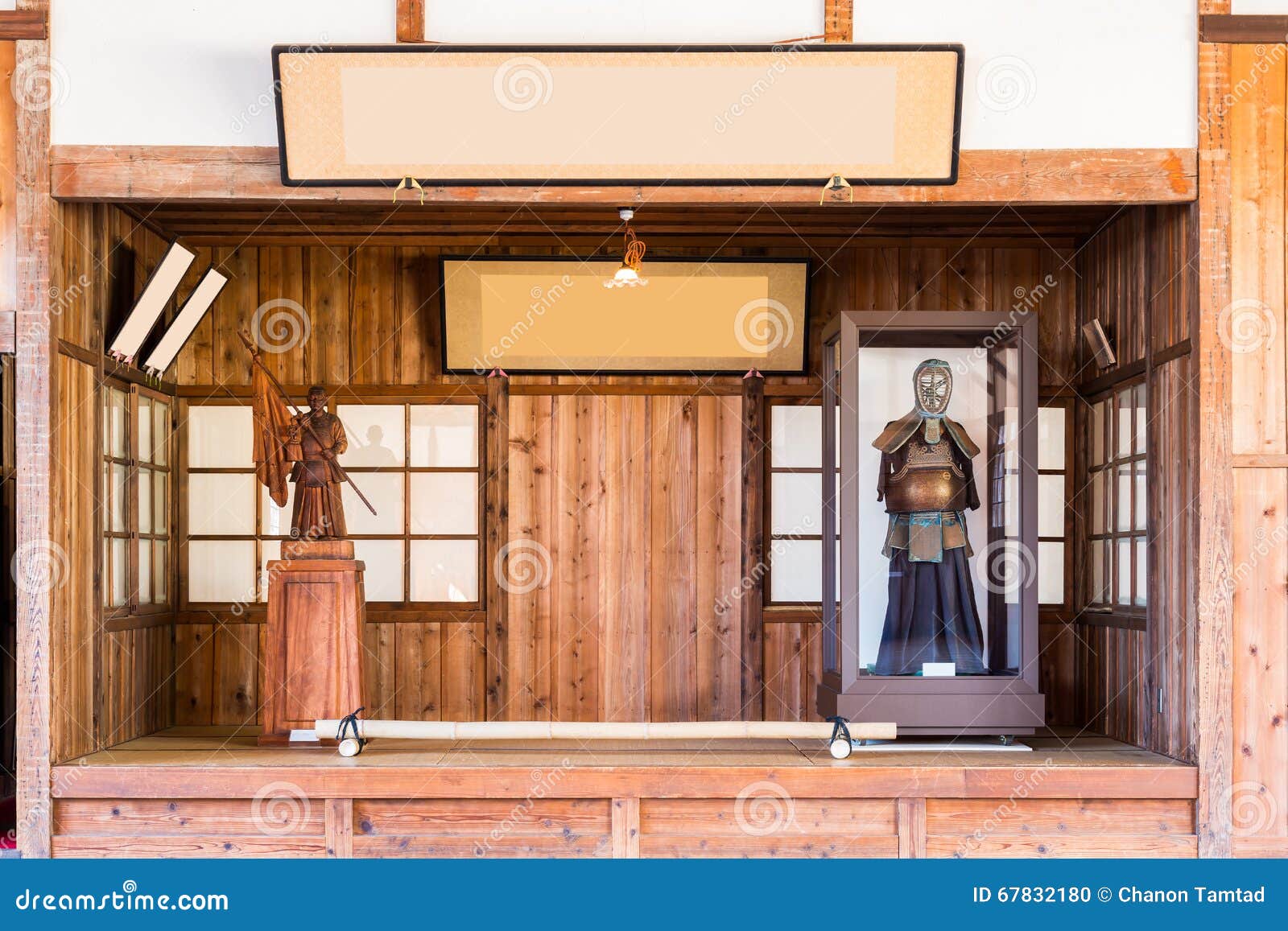 Samurai Showing Room Use for Training Stock Photo - Image of culture ...