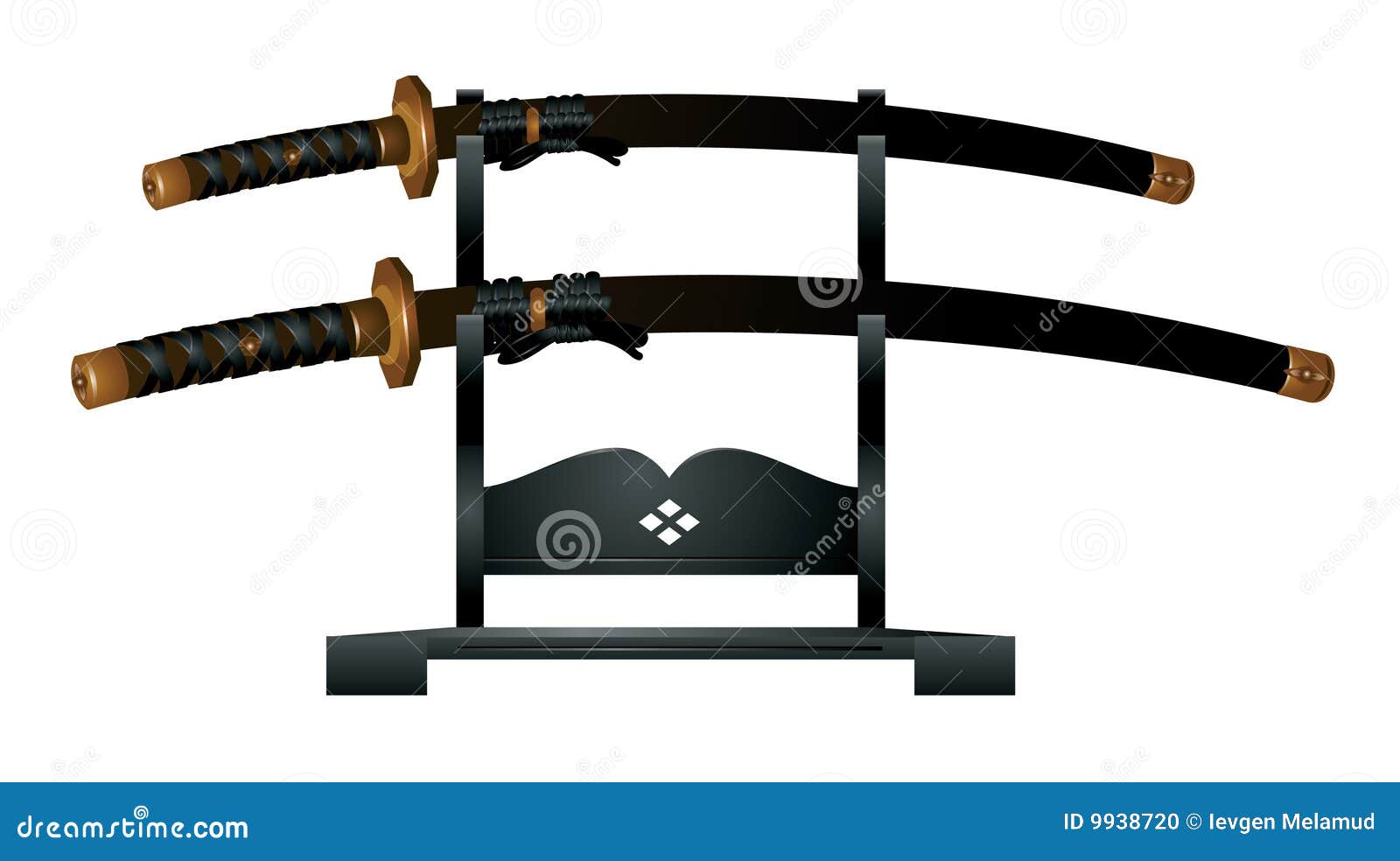 Samurai Sword Vector Drawing | CartoonDealer.com #3244701