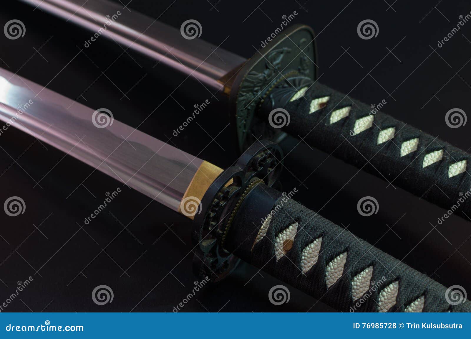 Samurai sword. stock photo. Image of weapon, background - 76985728