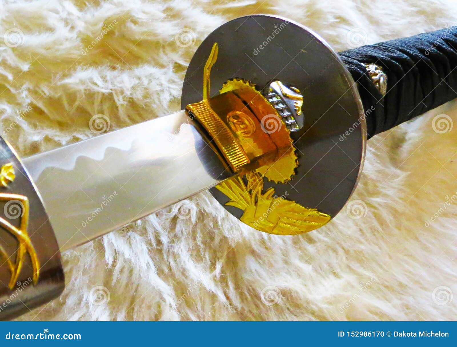 A Samurai Sword Being Unsheathed Stock Photo - Image of samurai ...