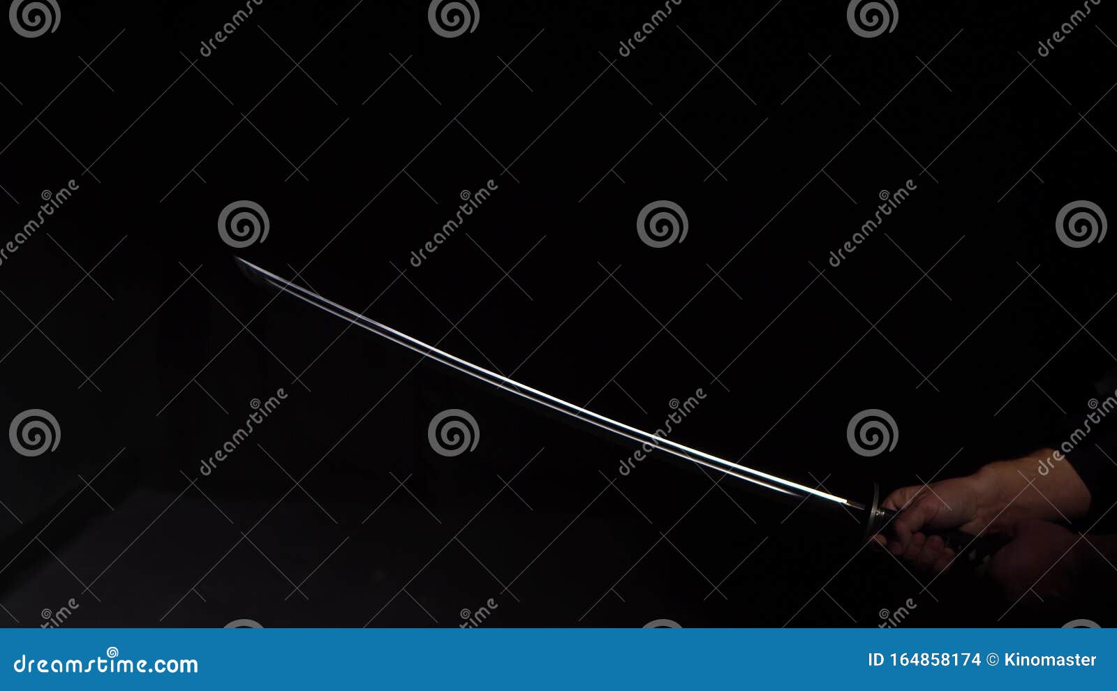 Samurai Sword Katana in Hand. Katana Sword Holding in Samurai Hand ...