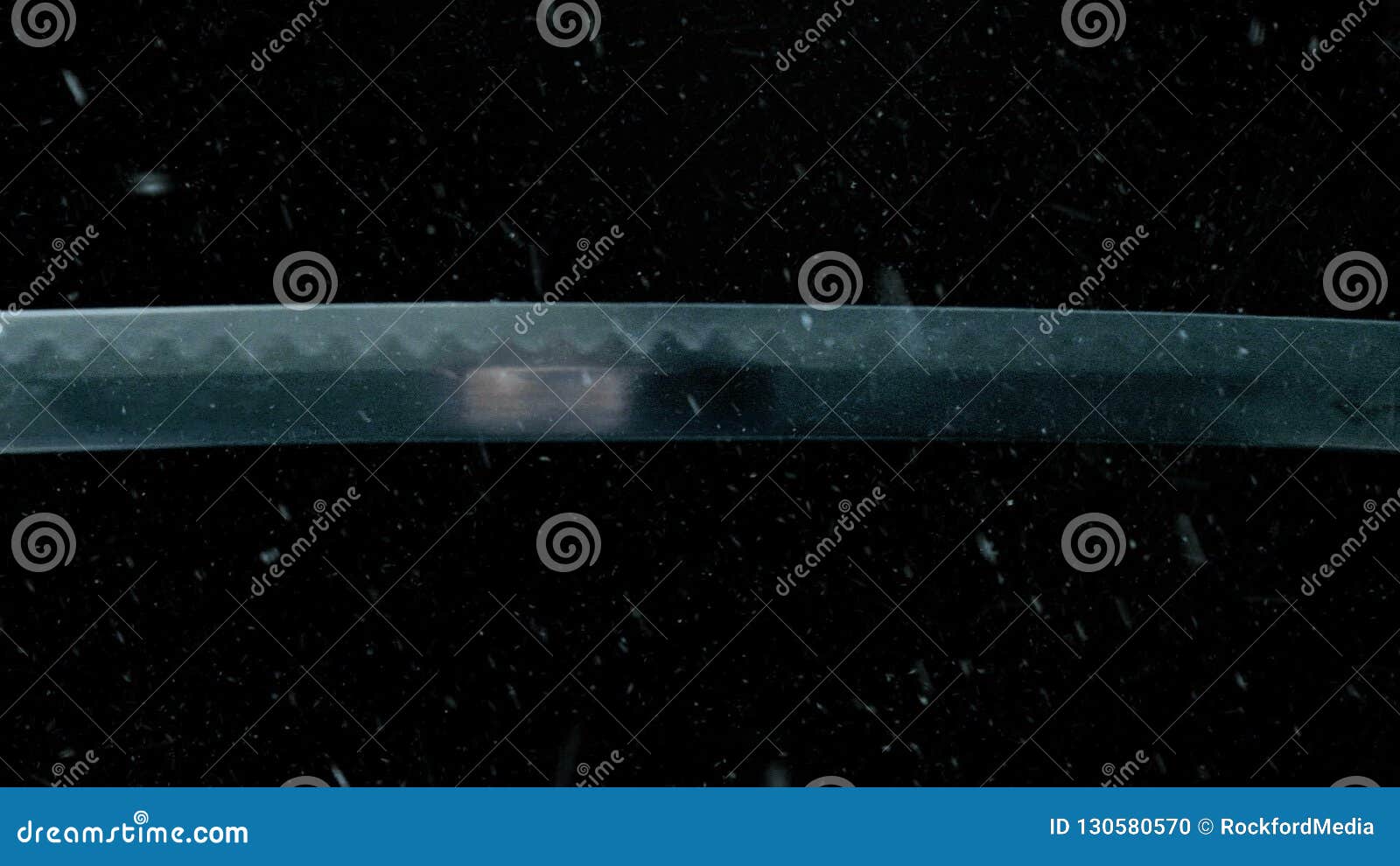 Samurai Sword Unsheathed in Snowfall Stock Footage - Video of asian ...