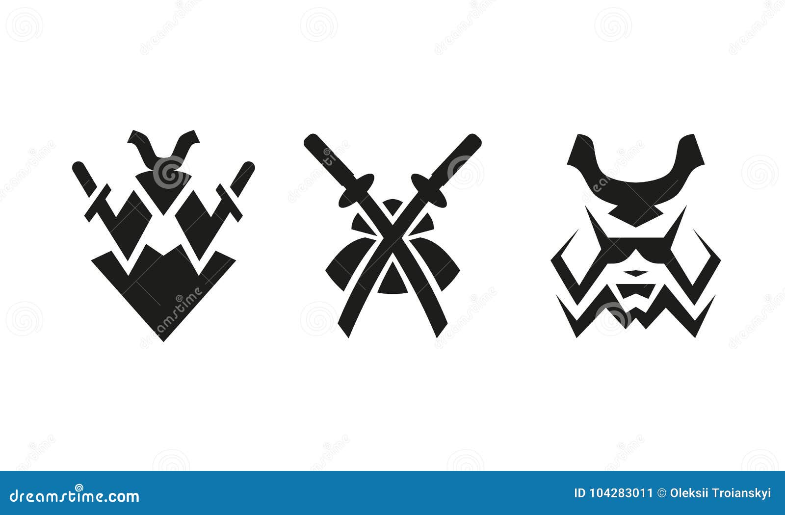 Samurai, Abstract Japanese Brush Font And Numbers Vector Illustration ...