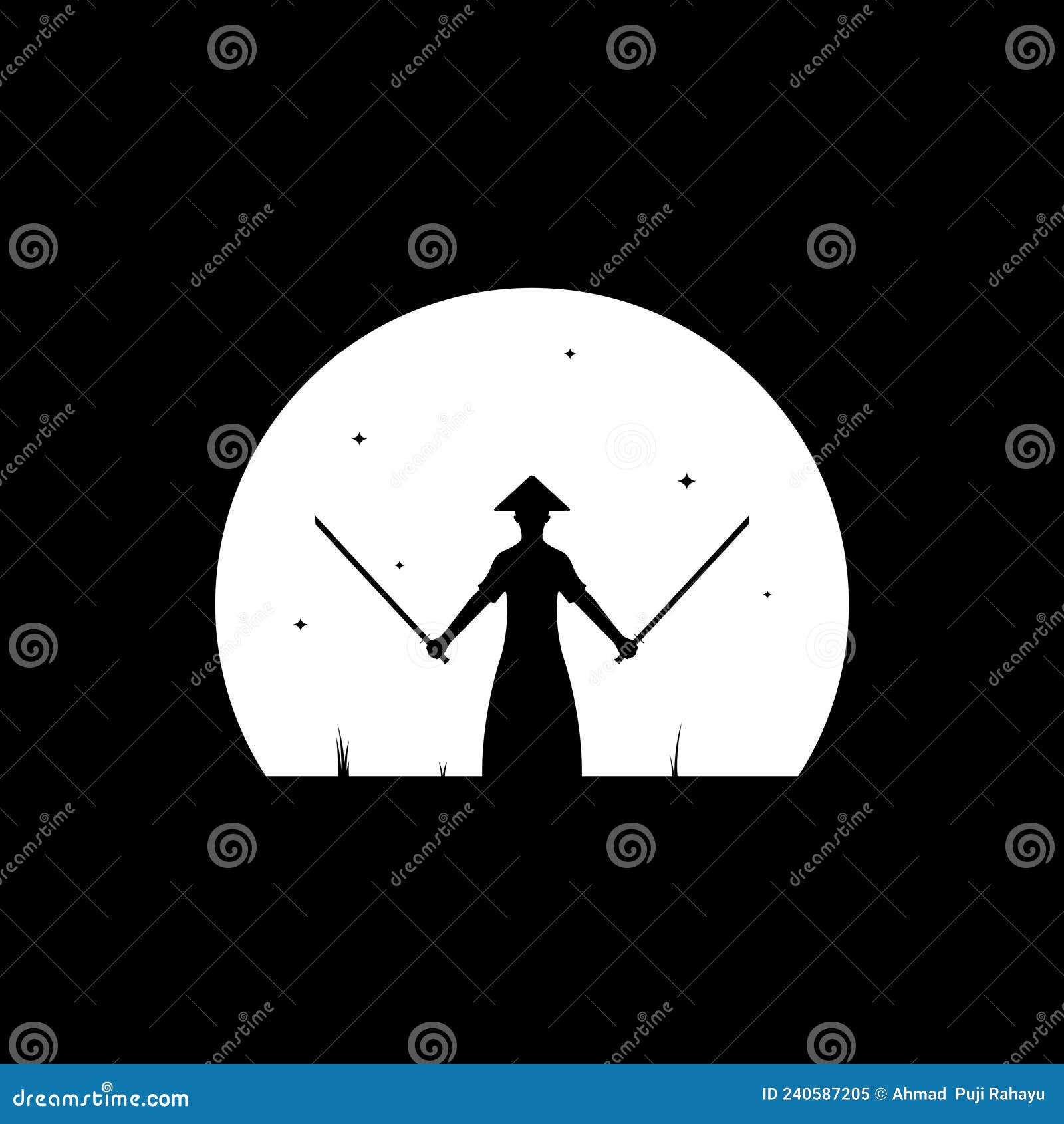 Ninja Raven Esport Mascot Logo Design Cartoon Vector | CartoonDealer ...