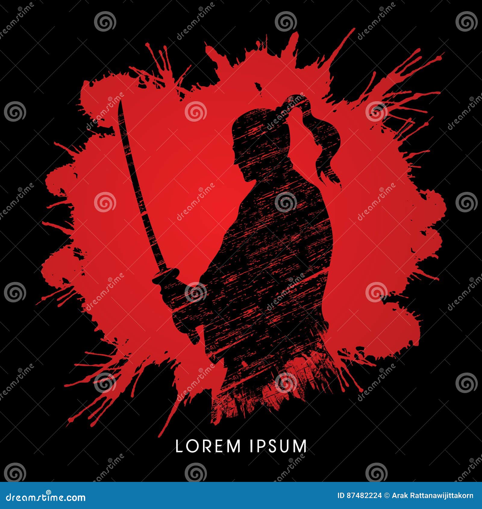 Samurai Warrior Vector