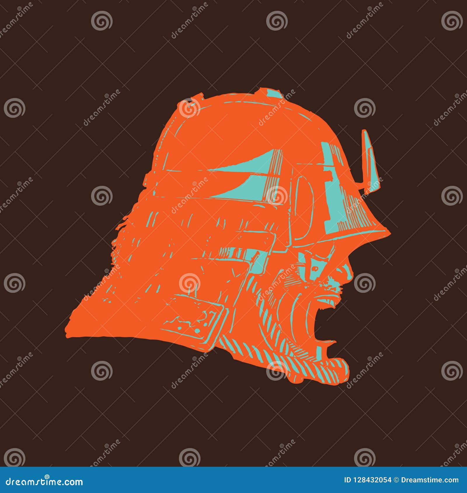 Helm Hand Drawn Vector Illustration. Cartoon Style. | CartoonDealer.com ...
