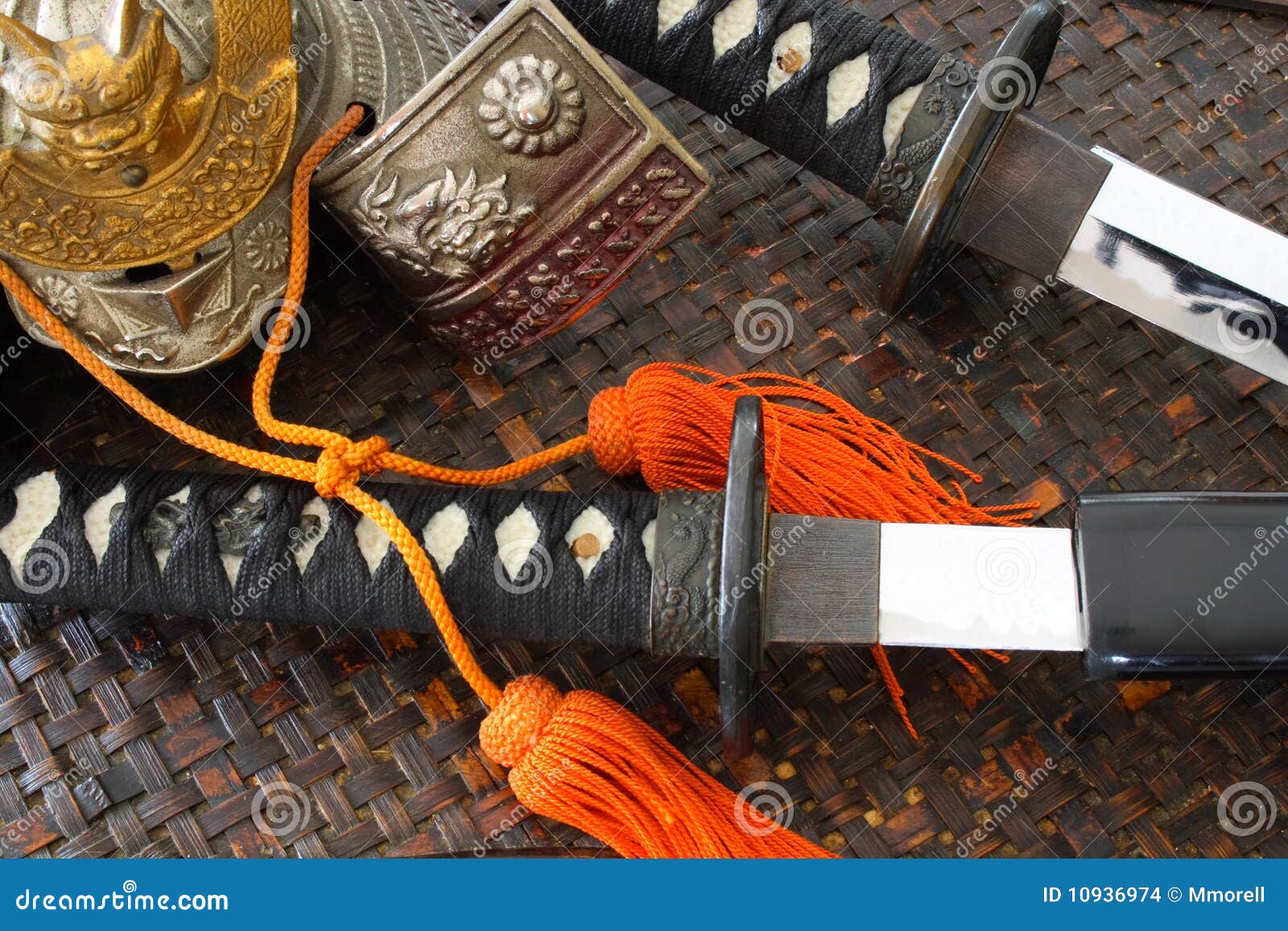 Samurai weapons stock photo. Image of closeup, blades - 10936974