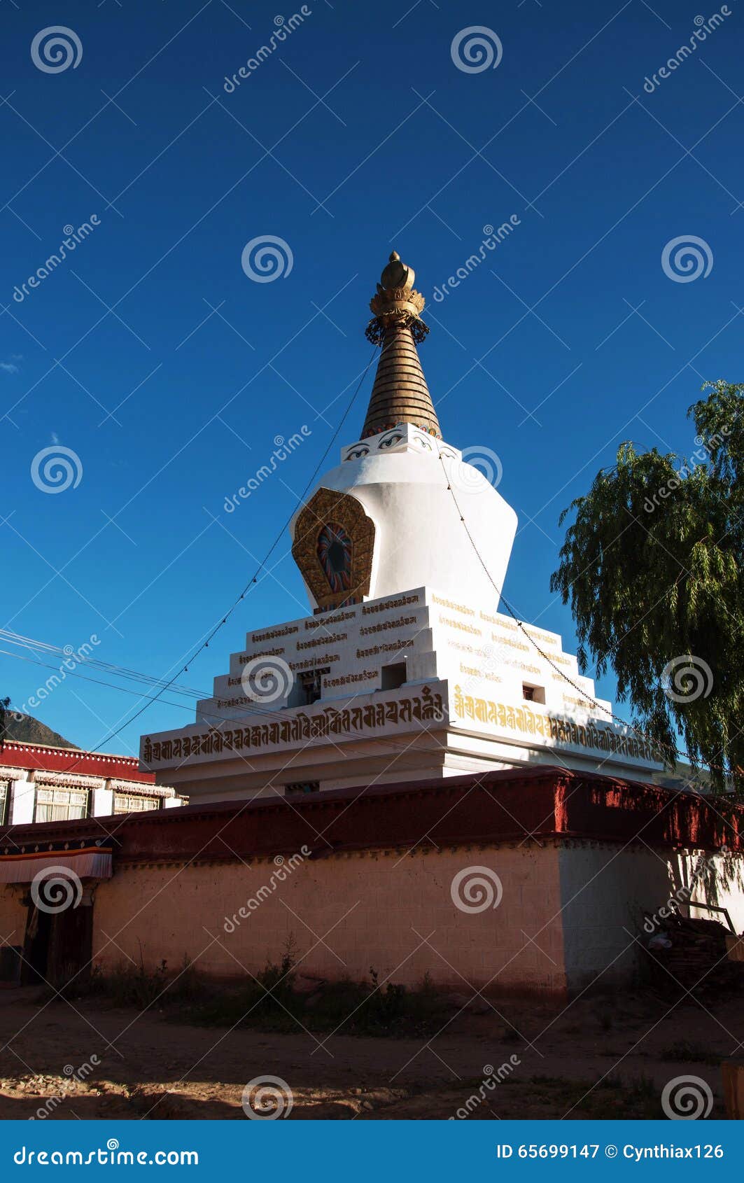 Samye temple stock image. Image of architecture, pagoda - 65699147