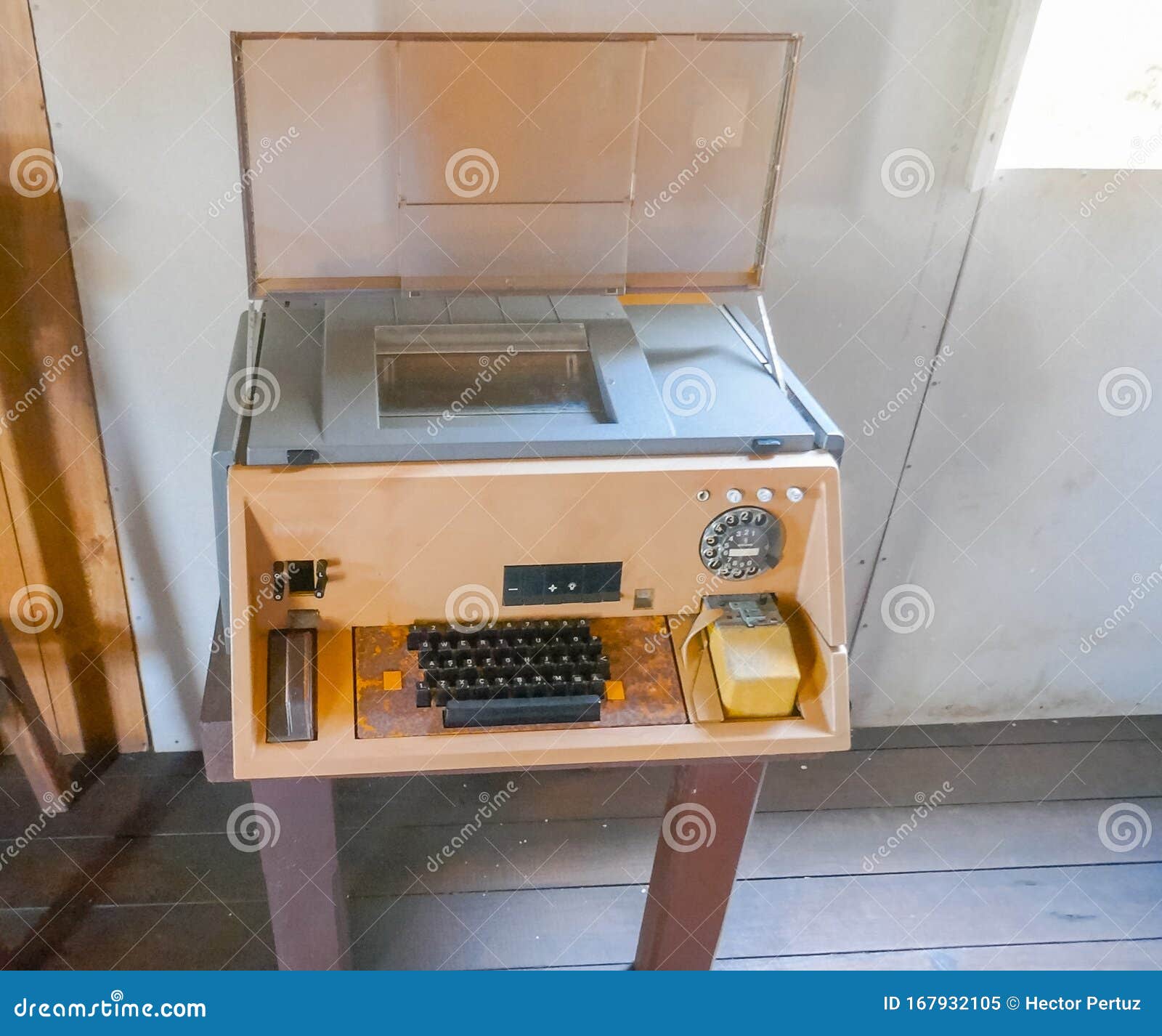 San Andres, Colombia. 28 of December 2019, Old Fax Machine Stock Image ...
