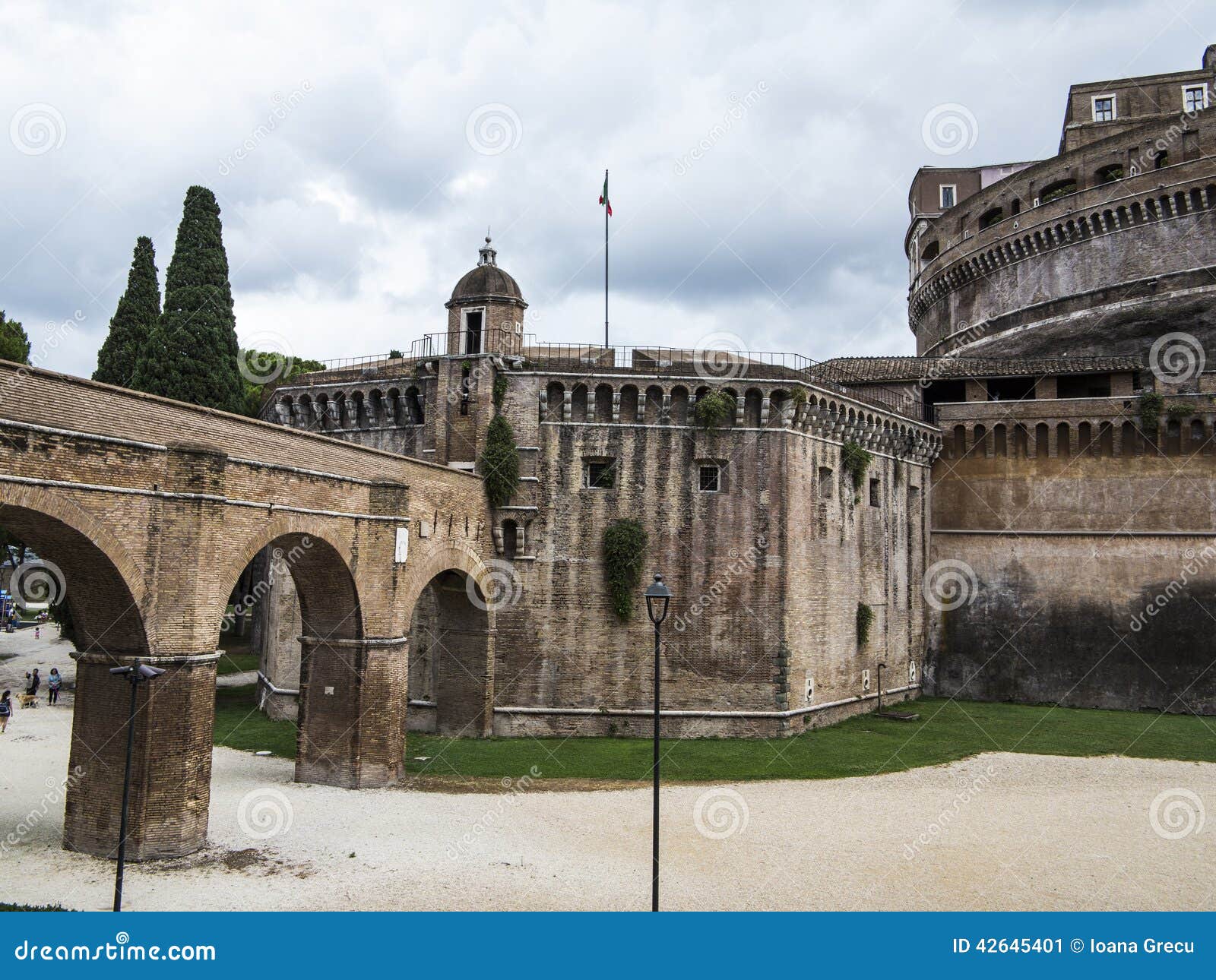 San Angelo Castle Grounds, Rome, Italy Editorial Photo - Image of fort ...