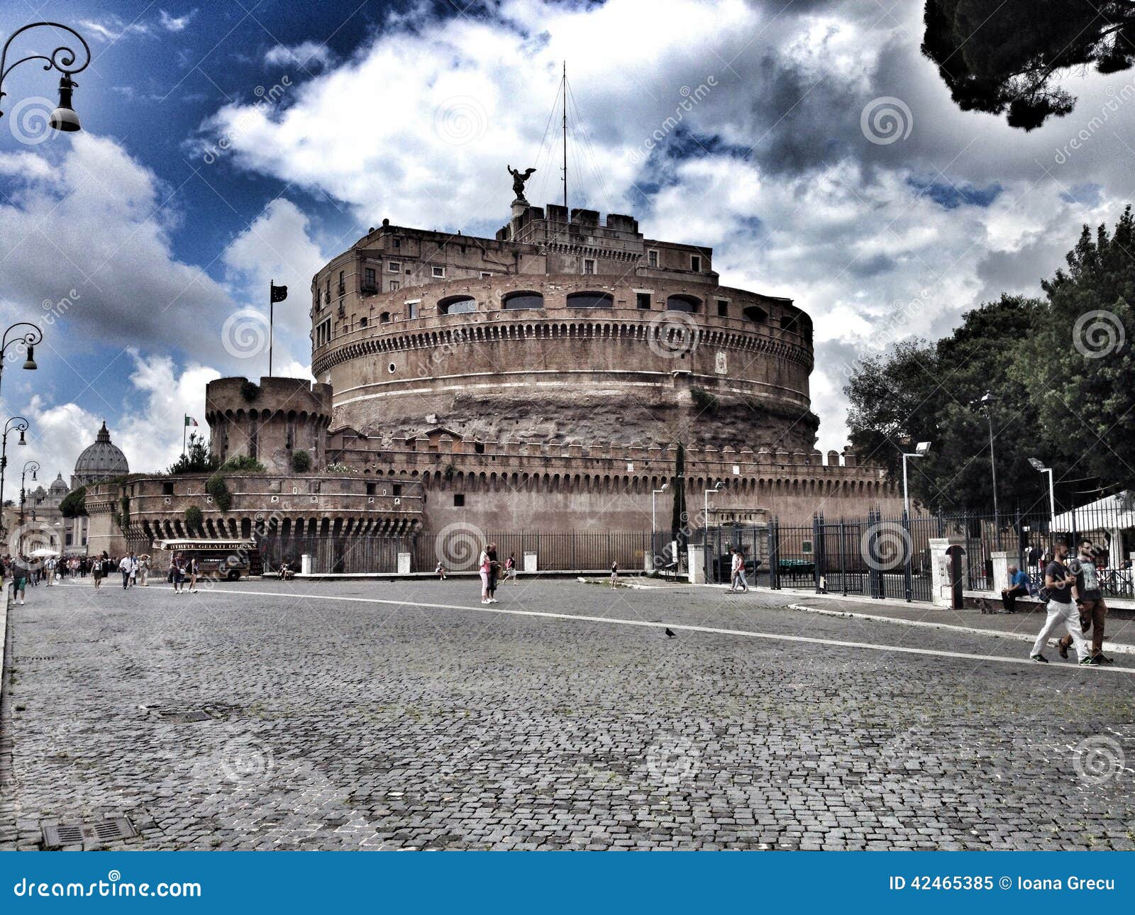 San Angelo Castle, Rom, Italien Redaktionelles Bild - Bild von fort ...