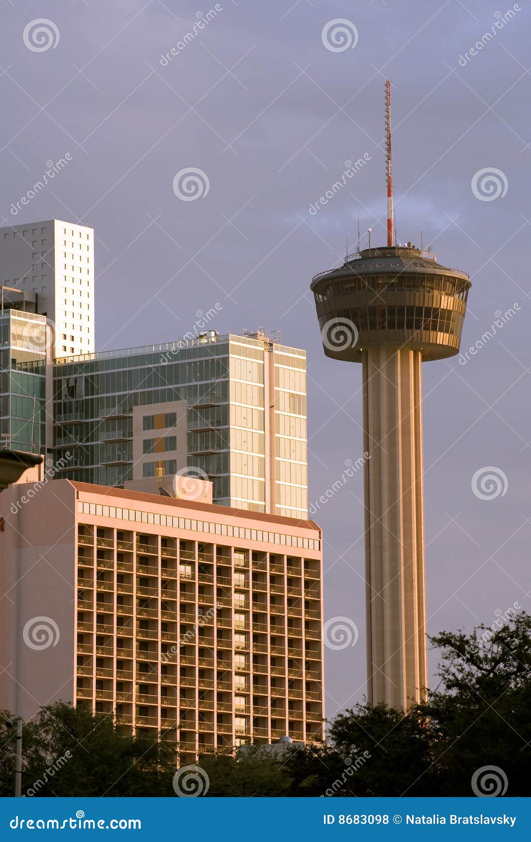 San Antonio cityscape stock photo. Image of sunset, tourist - 8683098