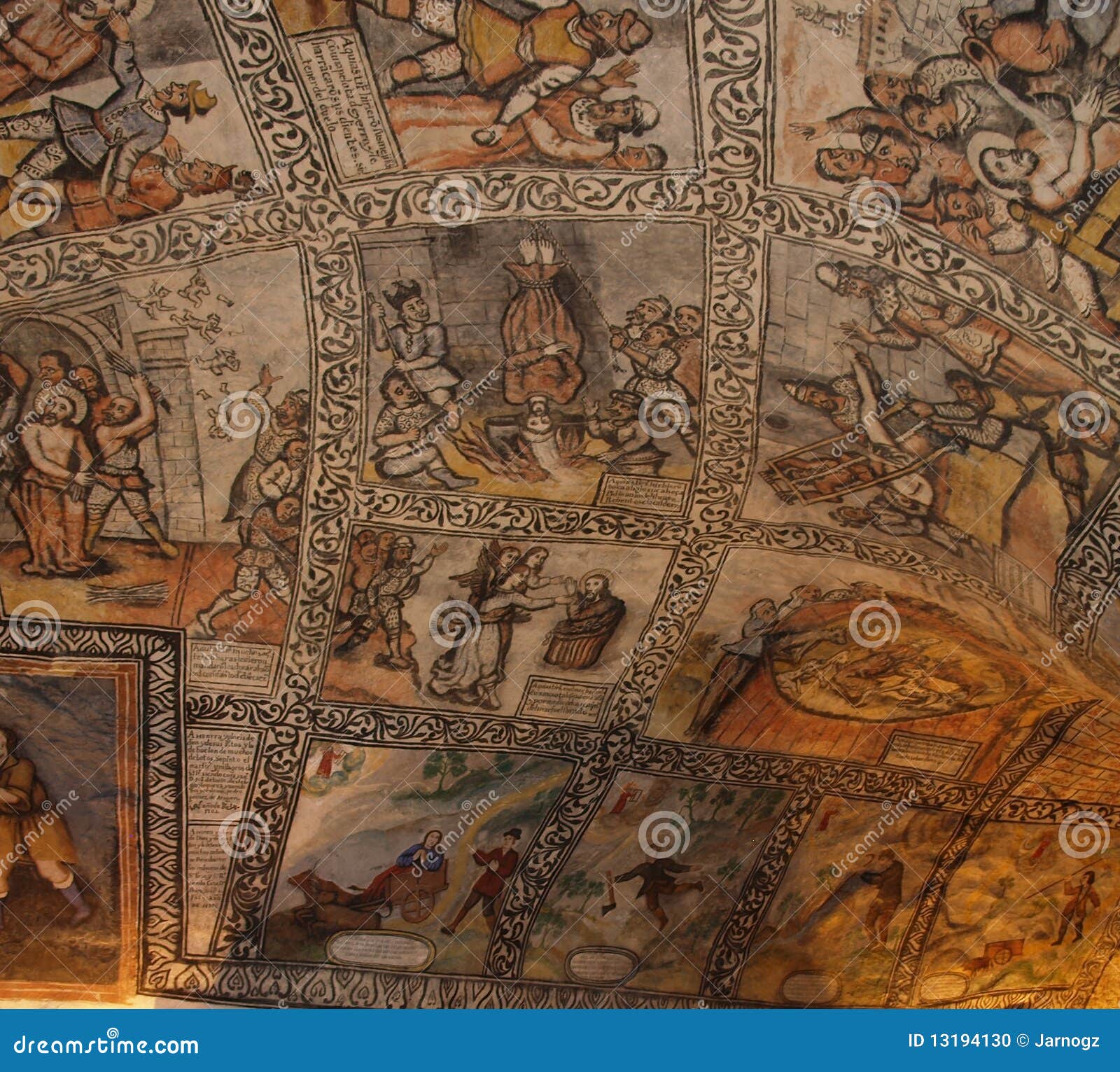 San Bernabe Cave stock photo. Image of interior, painting - 13194130