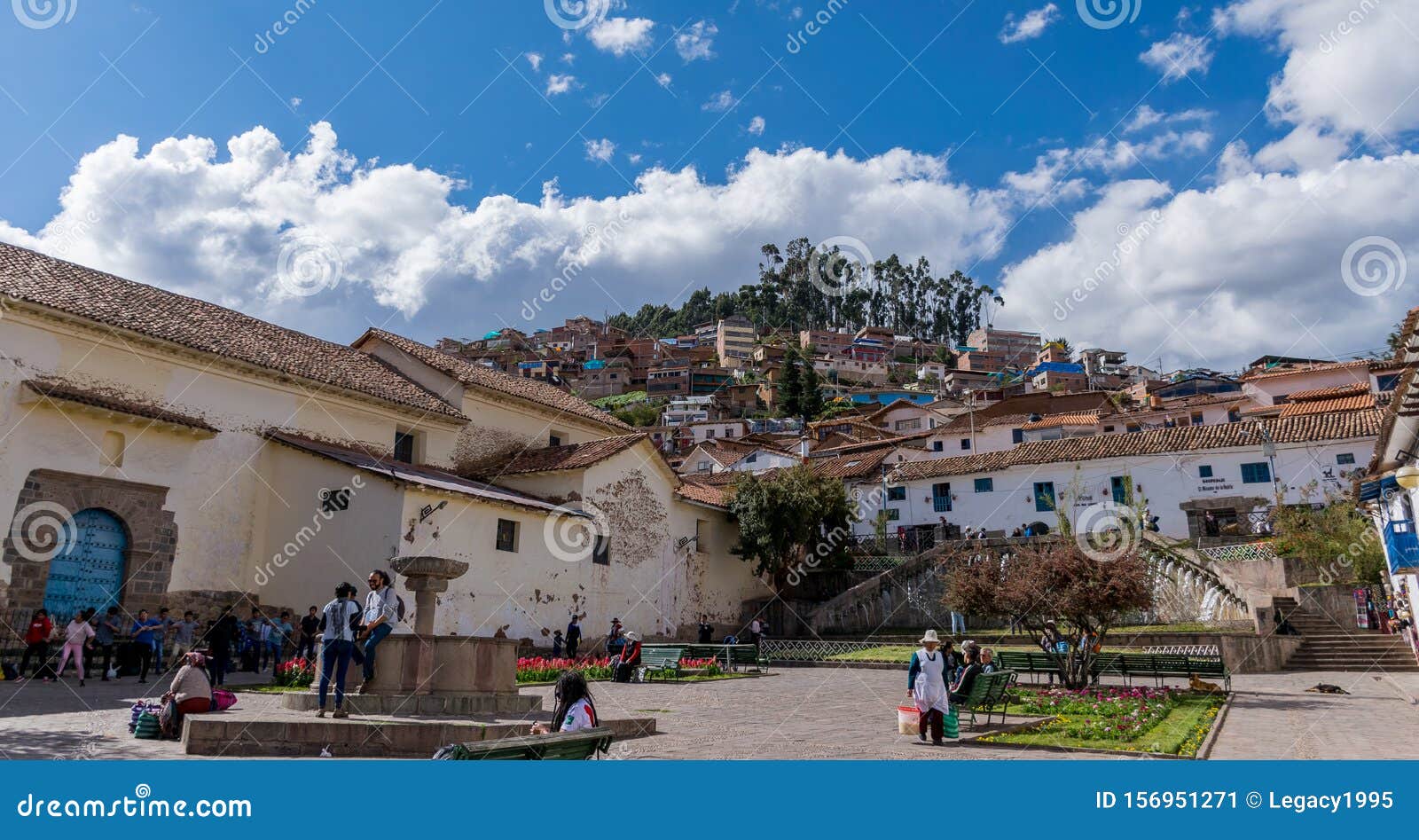 Cusco, Peru - Plaza De Armas, Colonial Spanish Architecture In Andes ...