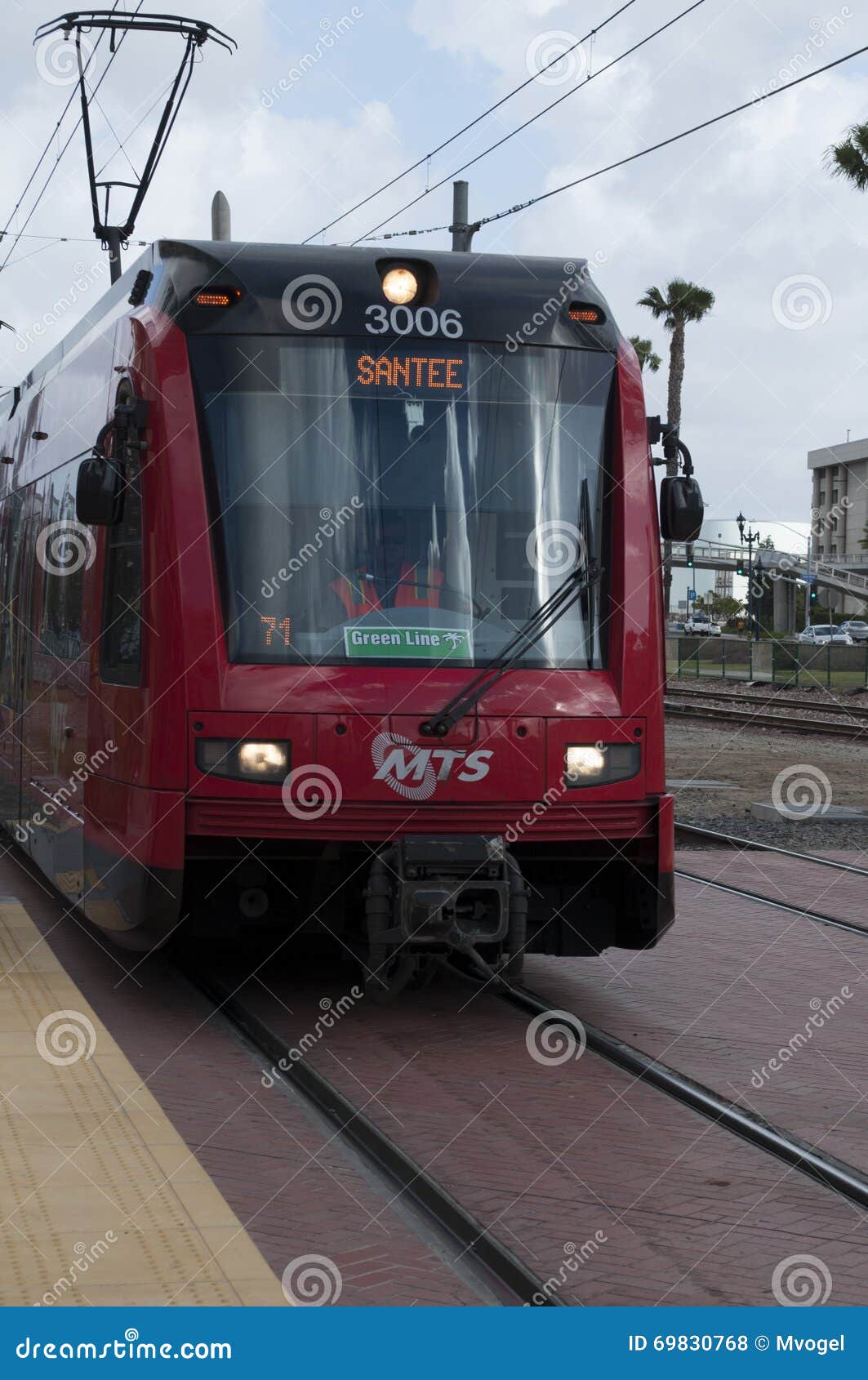 San Diego MTS Train editorial stock photo. Image of diego - 69830768
