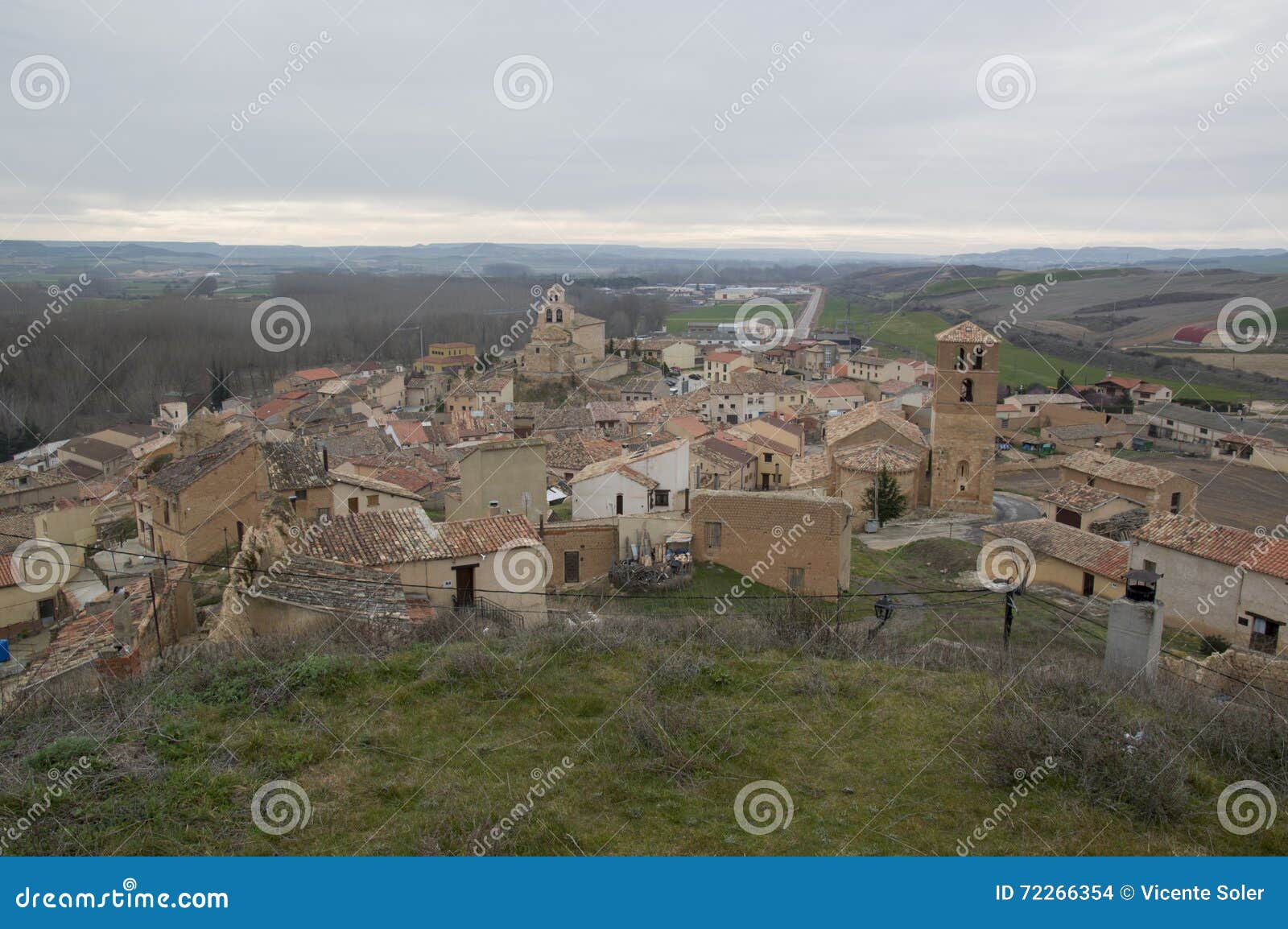 San Esteban De Gormaz from the Castle Stock Photo - Image of nature ...