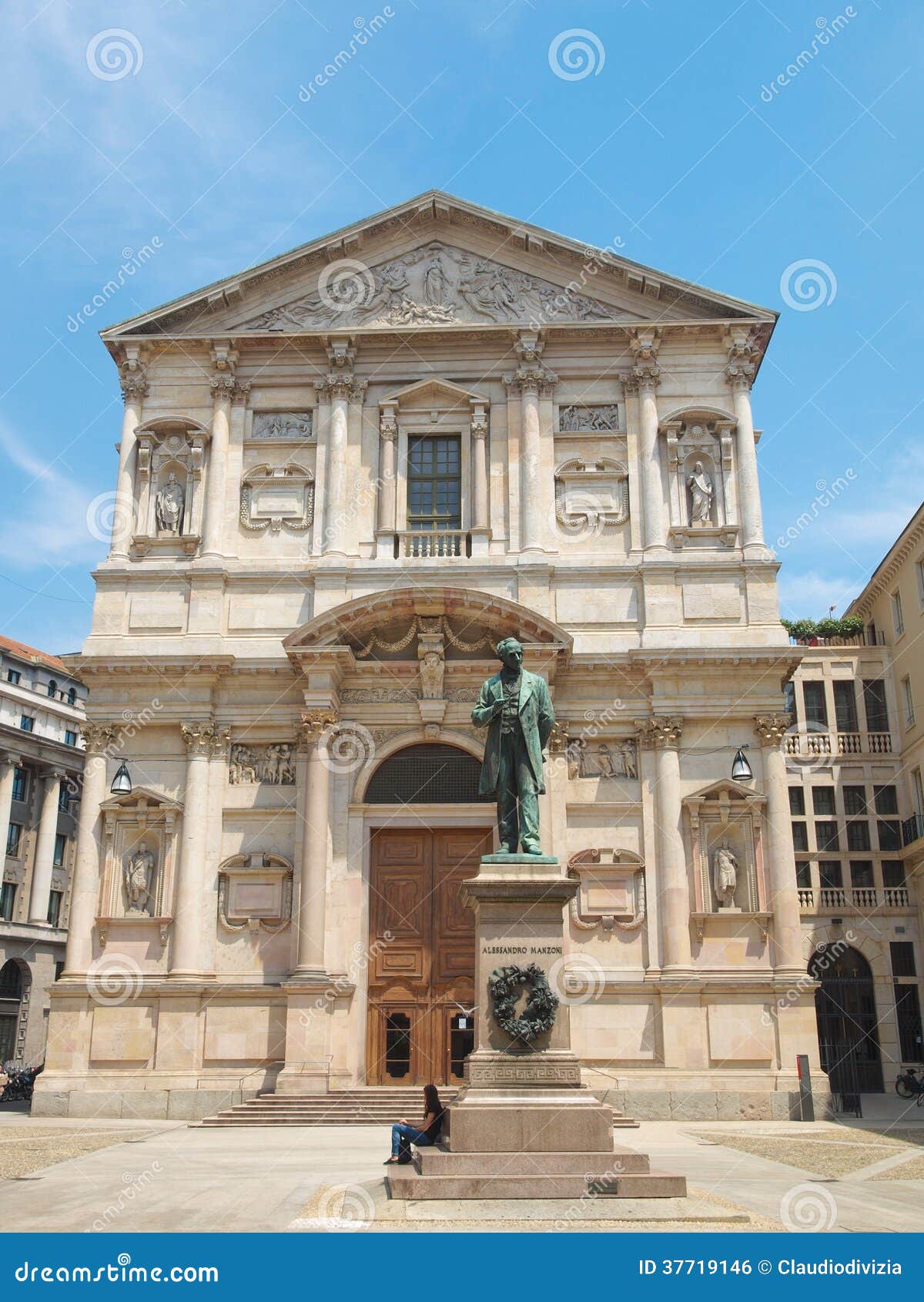 San Fedele church, Milan stock photo. Image of ancient - 37719146