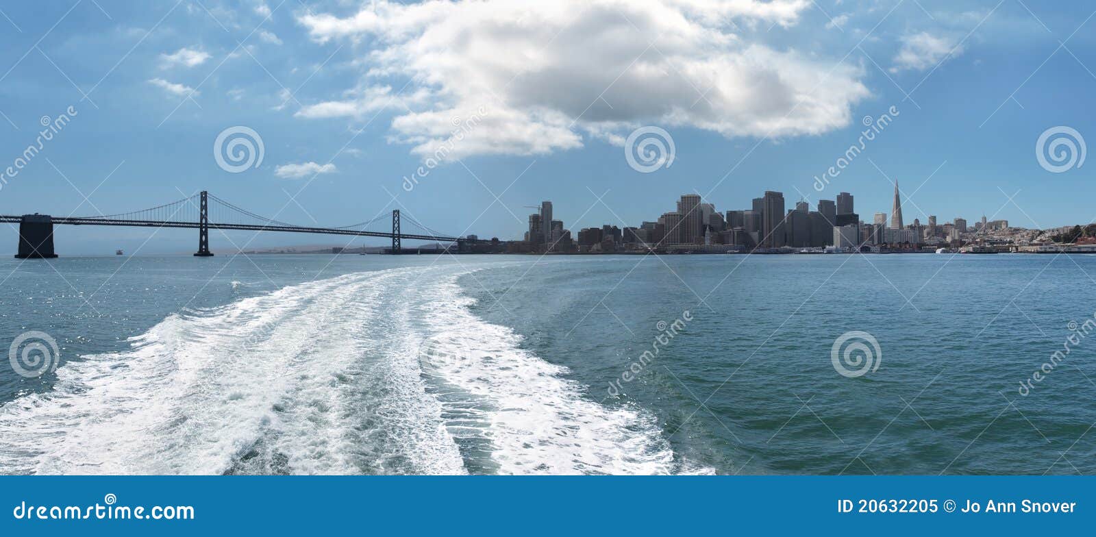 San Francisco Bay from the Water Stock Image - Image of blue, francisco ...