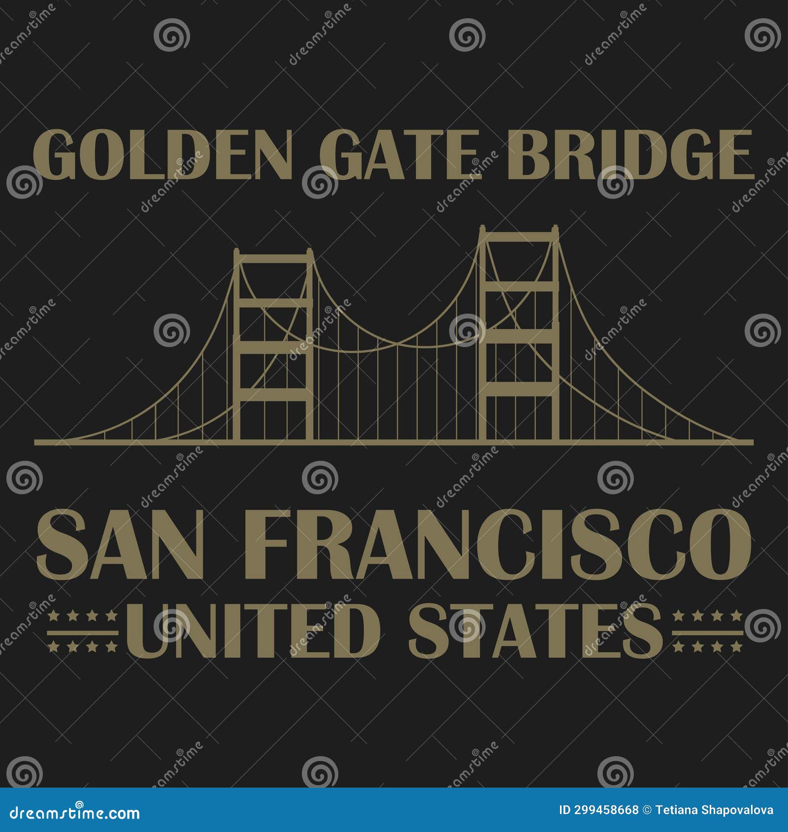 San Francisco Bridge Logo Design Template. Simple and Clean Flat Design ...