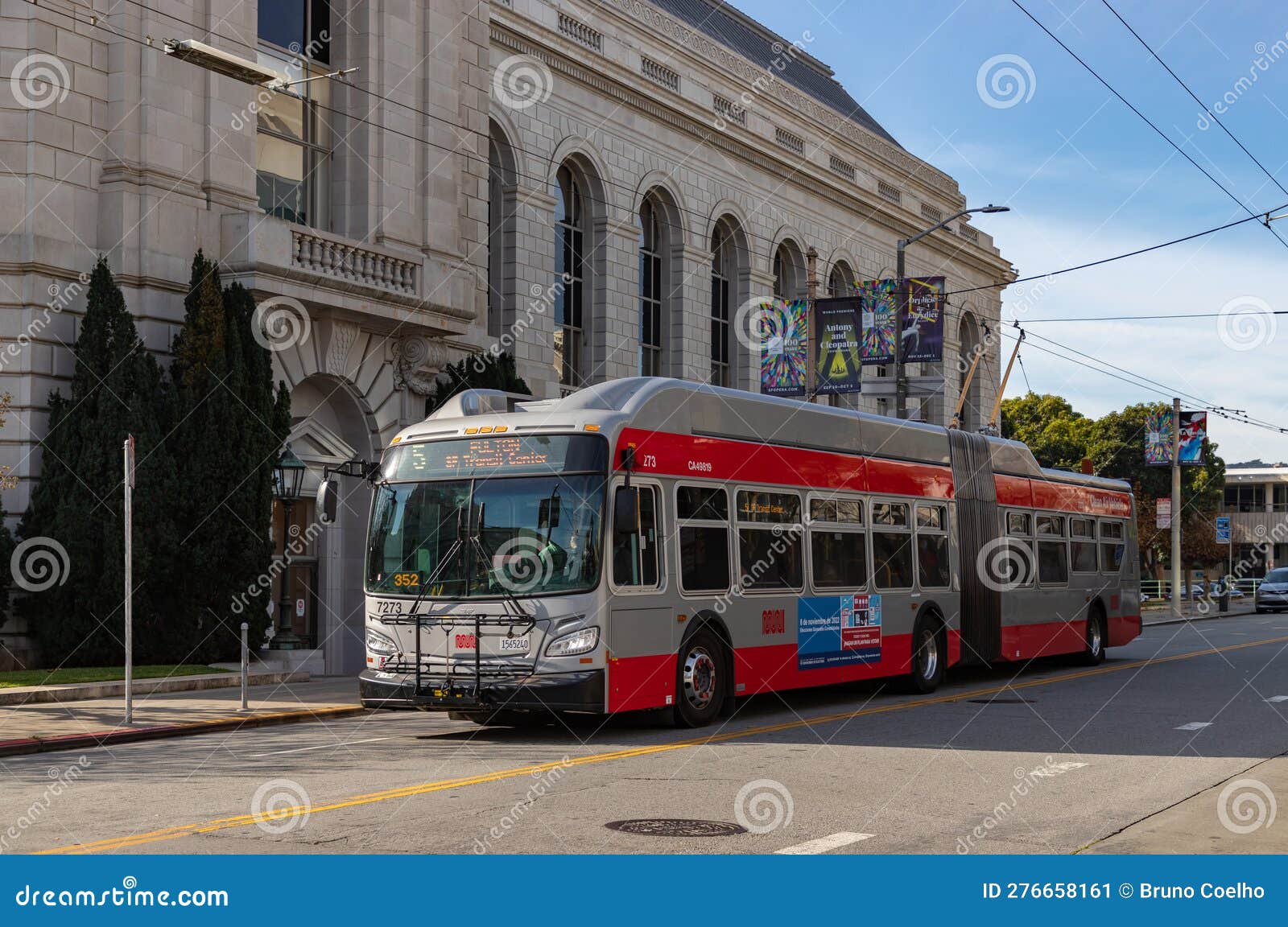San Francisco Bus editorial photo. Image of lanes, mobility - 276658161