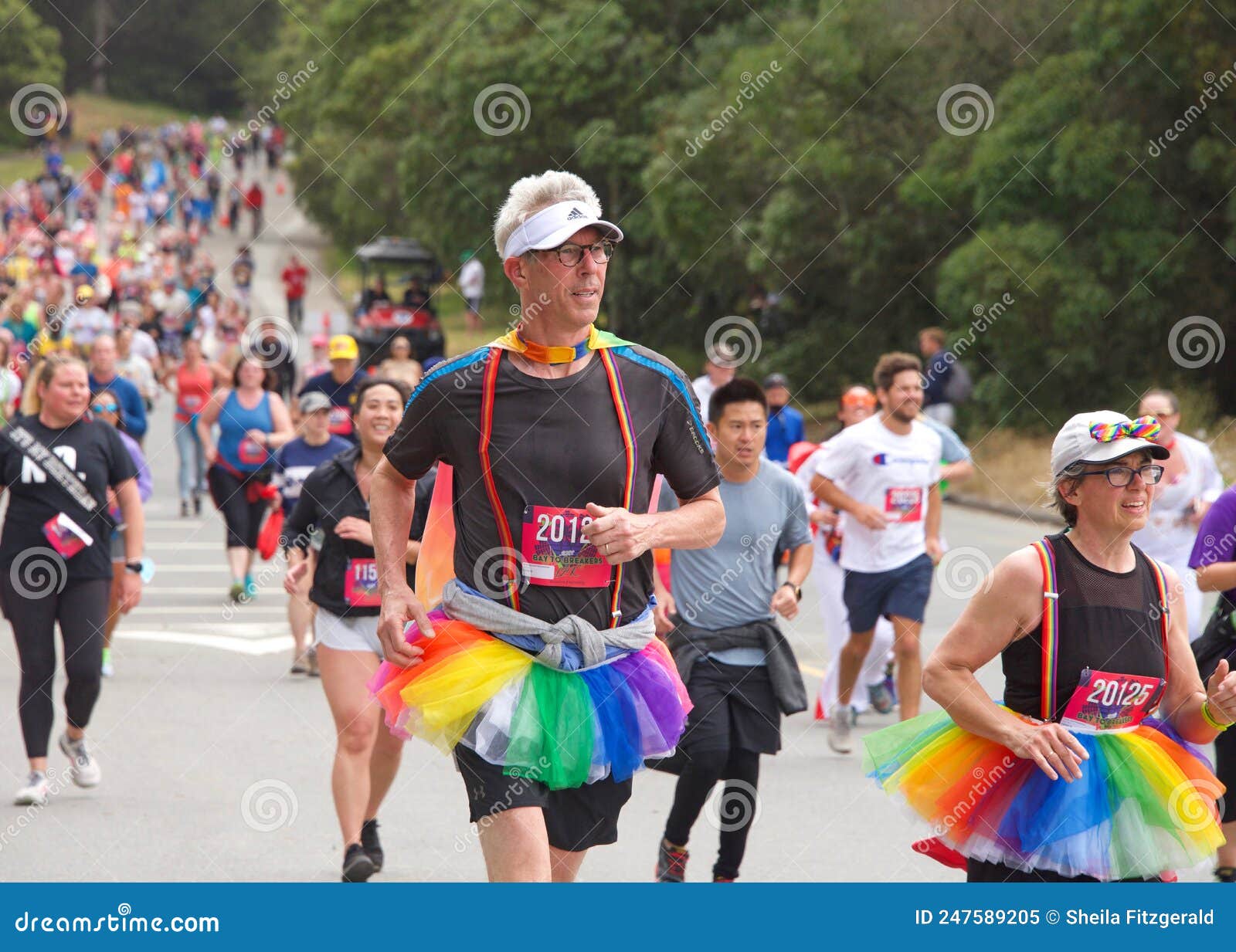 Runners In The Bay To Breakers Annual Race In San Francisco Ca