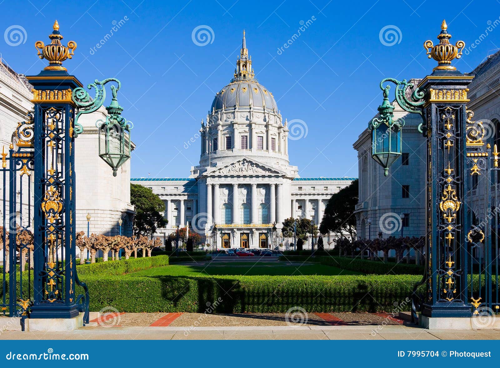 San Francisco City Hall stock photo. Image of column, municipal - 7995704