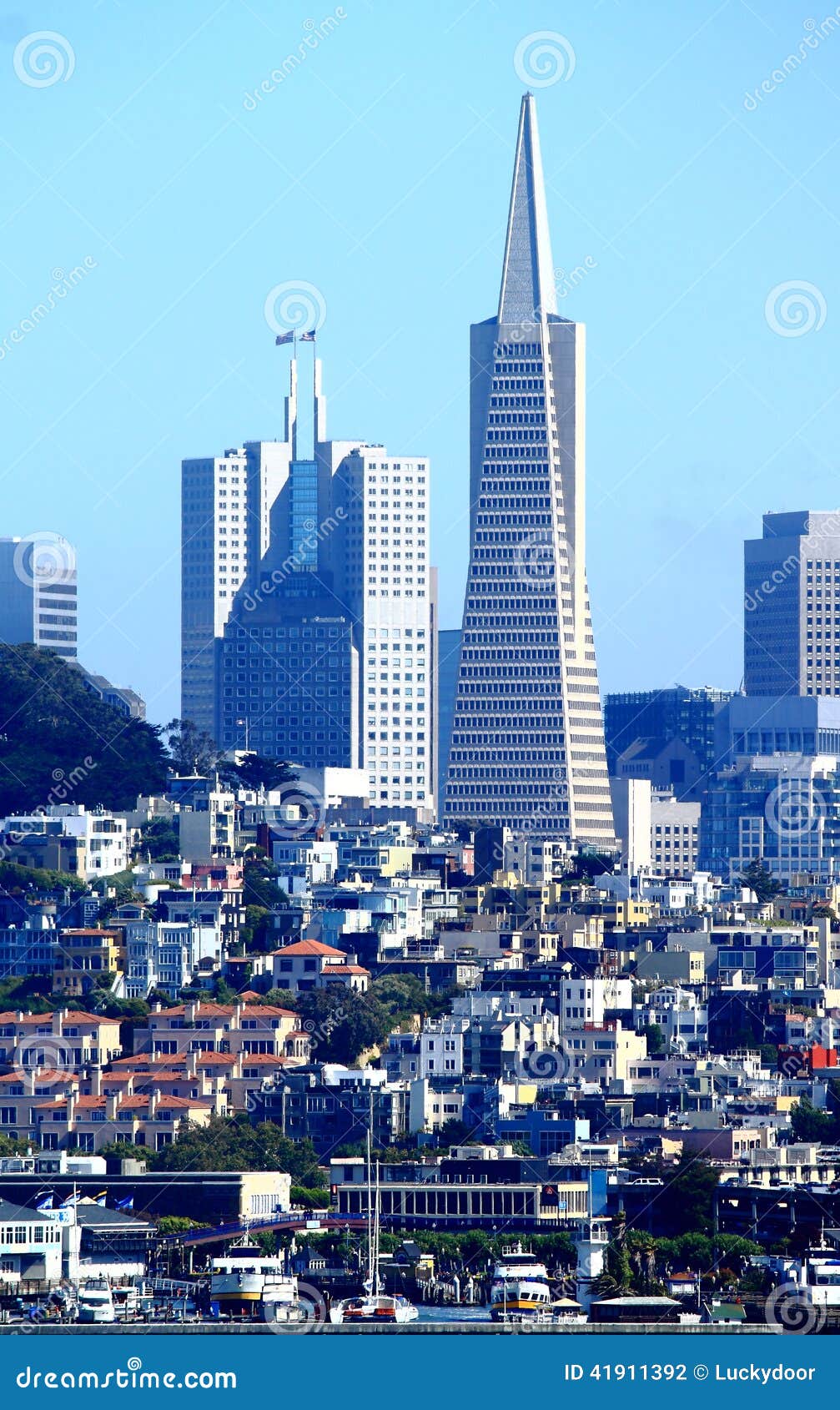 San Francisco City View editorial photography. Image of transamerica ...
