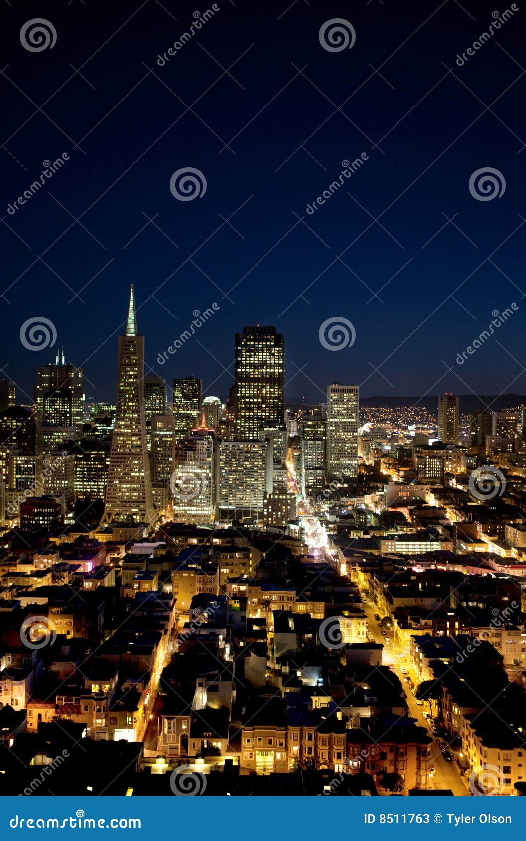 San Francisco Cityscape stock image. Image of downtown - 8511763