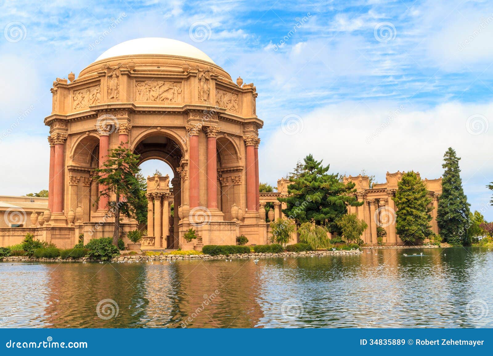 San Francisco, Exploratorium and Palace of Fine Art Stock Image - Image ...