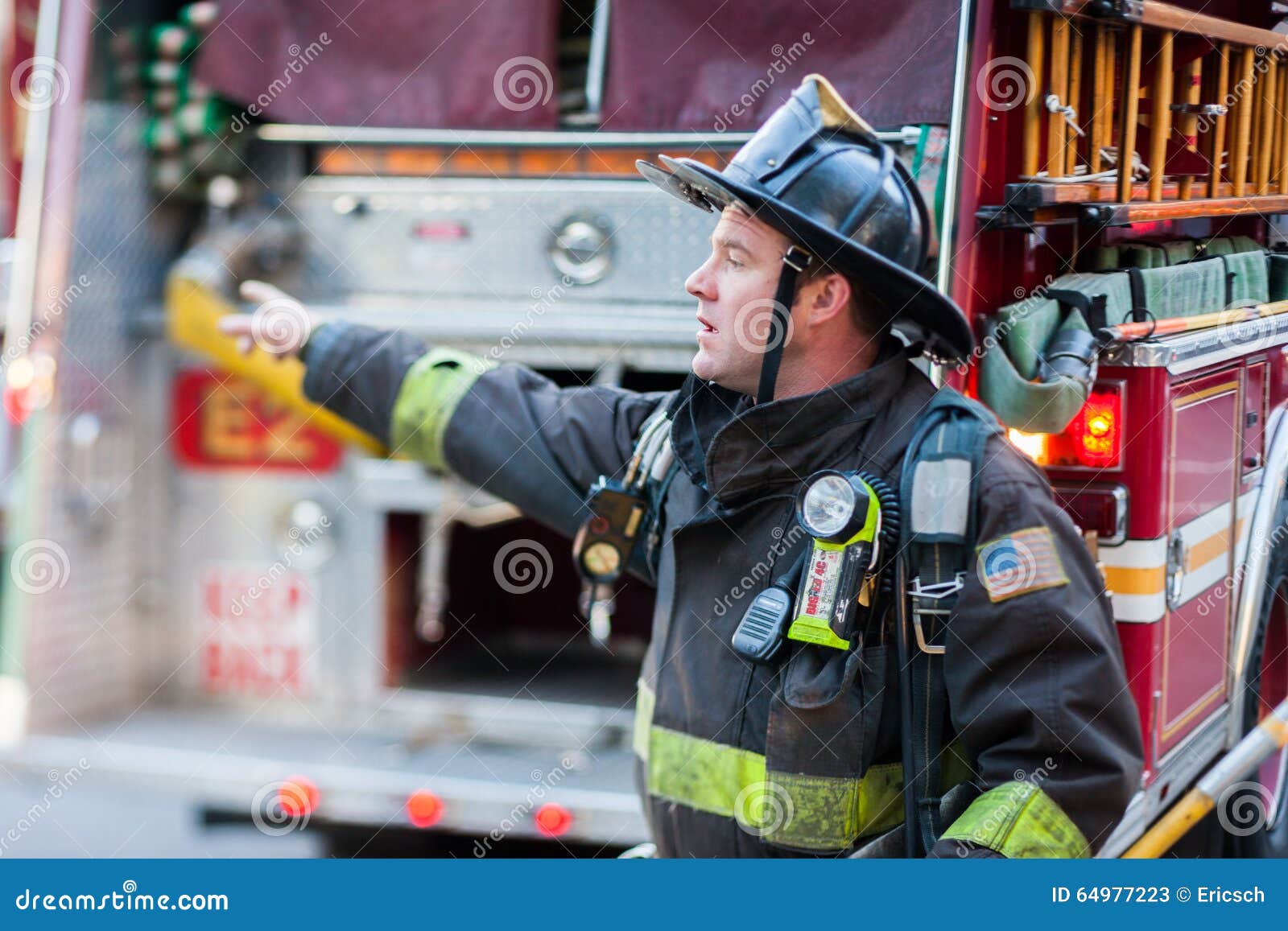 San Francisco Fireman Responding Editorial Stock Photo - Image of ...