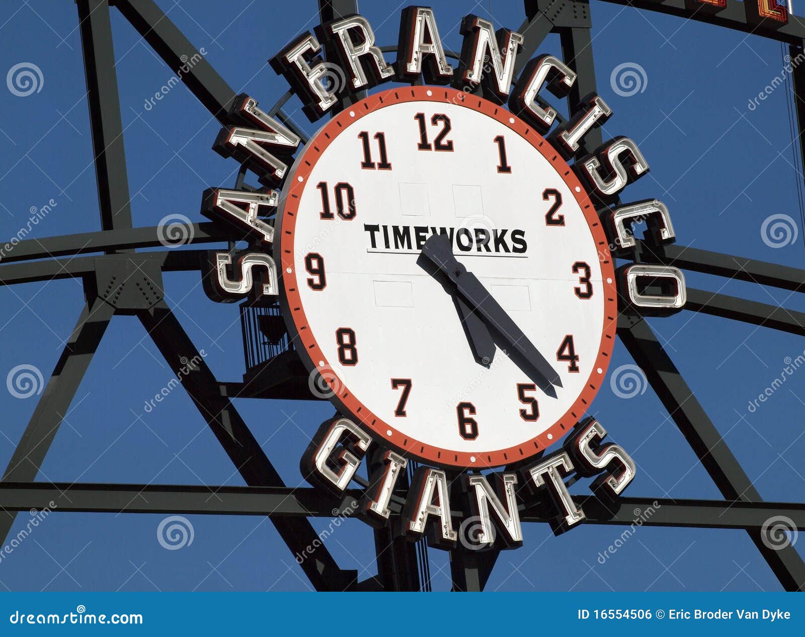 San Francisco Giants Scoreboard Clock By TimeWorks Editorial Image ... San Francisco Giants Scoreboard Clock By TimeWorks Editorial Image ...