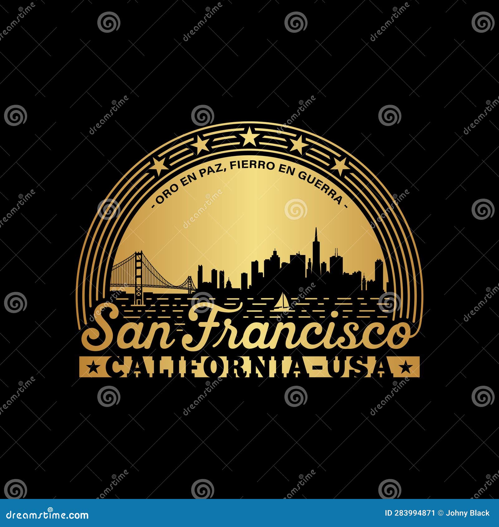 San Francisco, California. San Francisco Logo Design Template. Vector ...