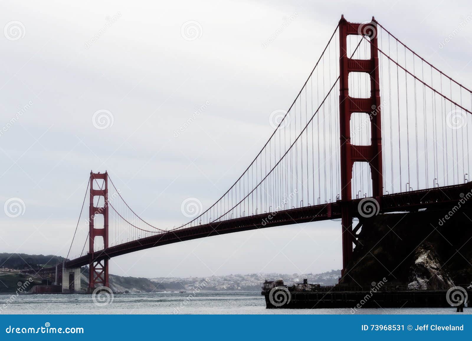San Francisco Golden Gate Bridge from Marin Side Image stock - Image du ...