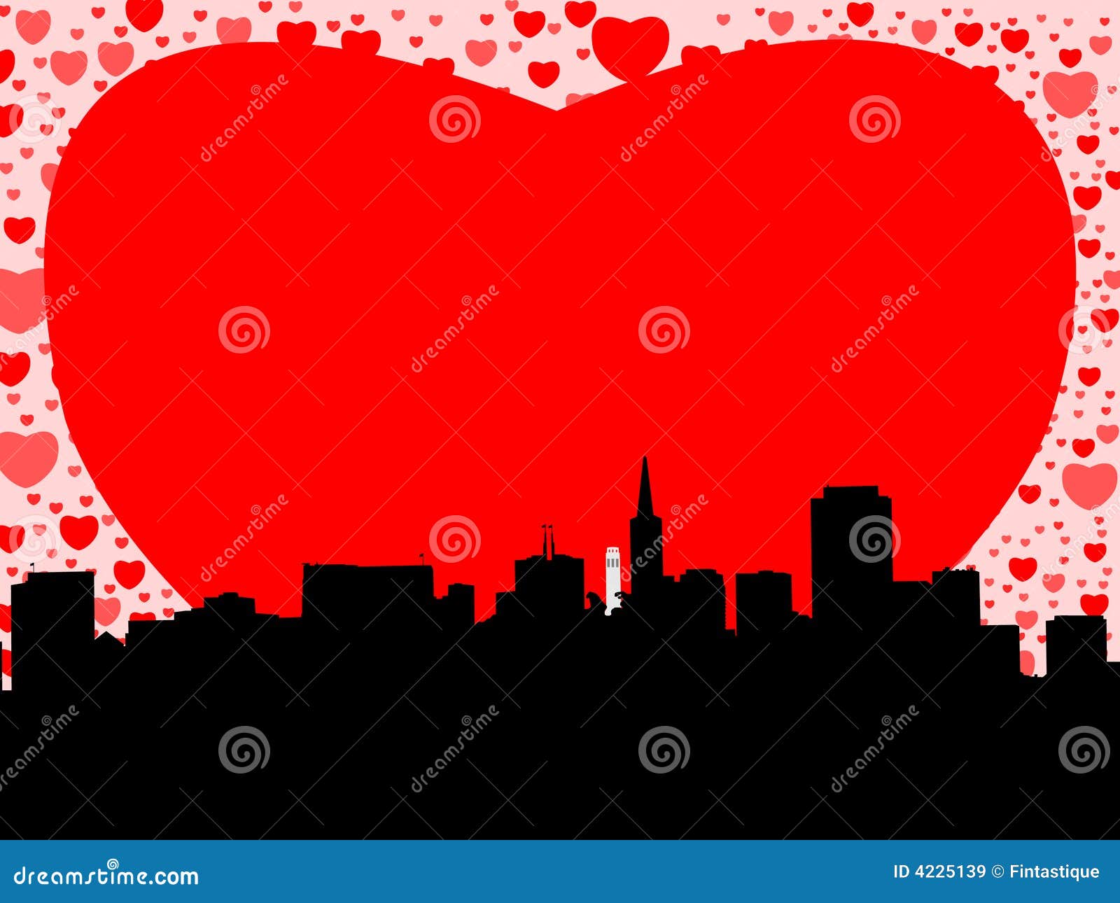 I Love SF San Francisco Round Red Stamp Stock Image | CartoonDealer.com ...