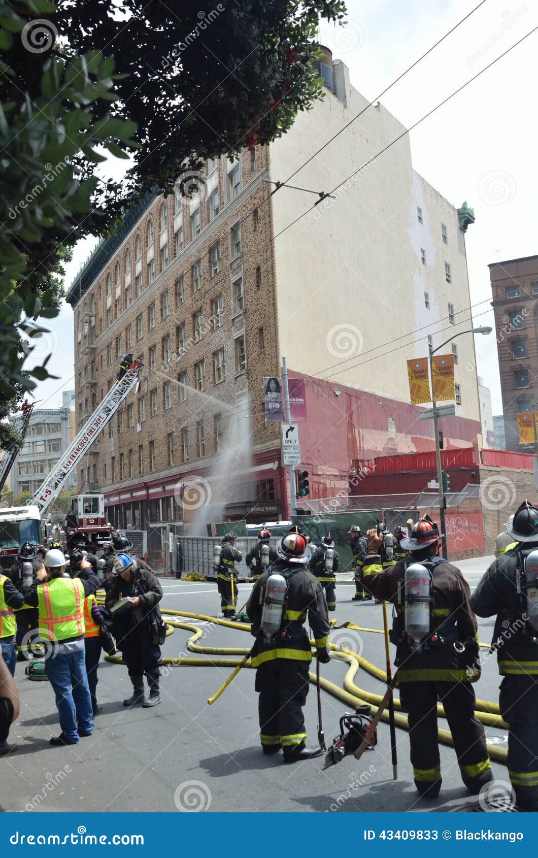 San Francisco Hotel Fire editorial stock photo. Image of francisco ...