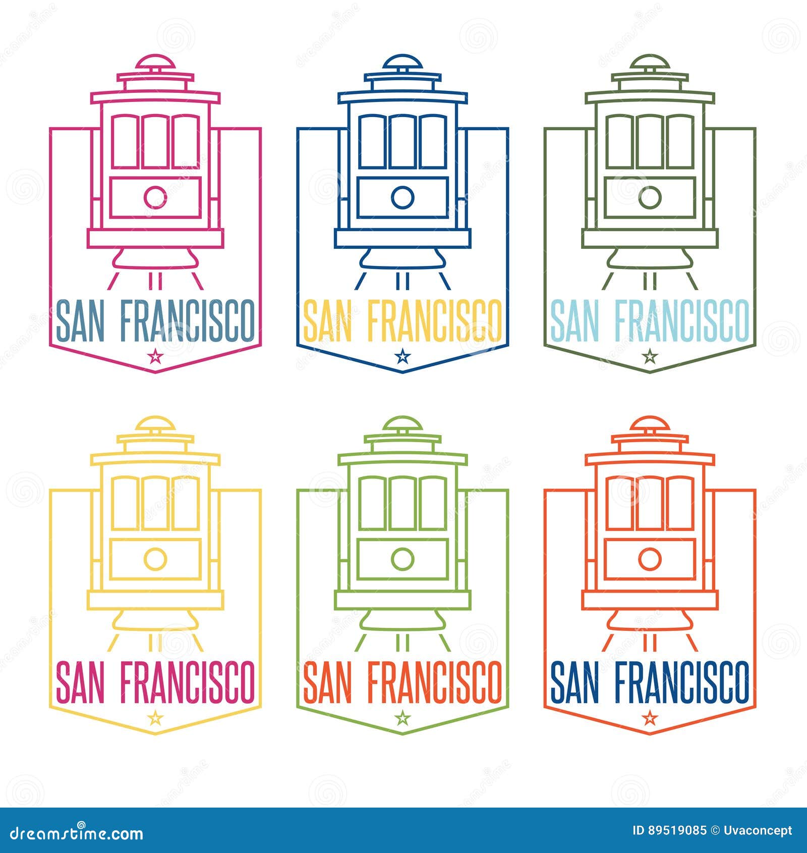 Tram Line And Silhouette Black Icon Set. Streetcar, Tramway Pictogram ...