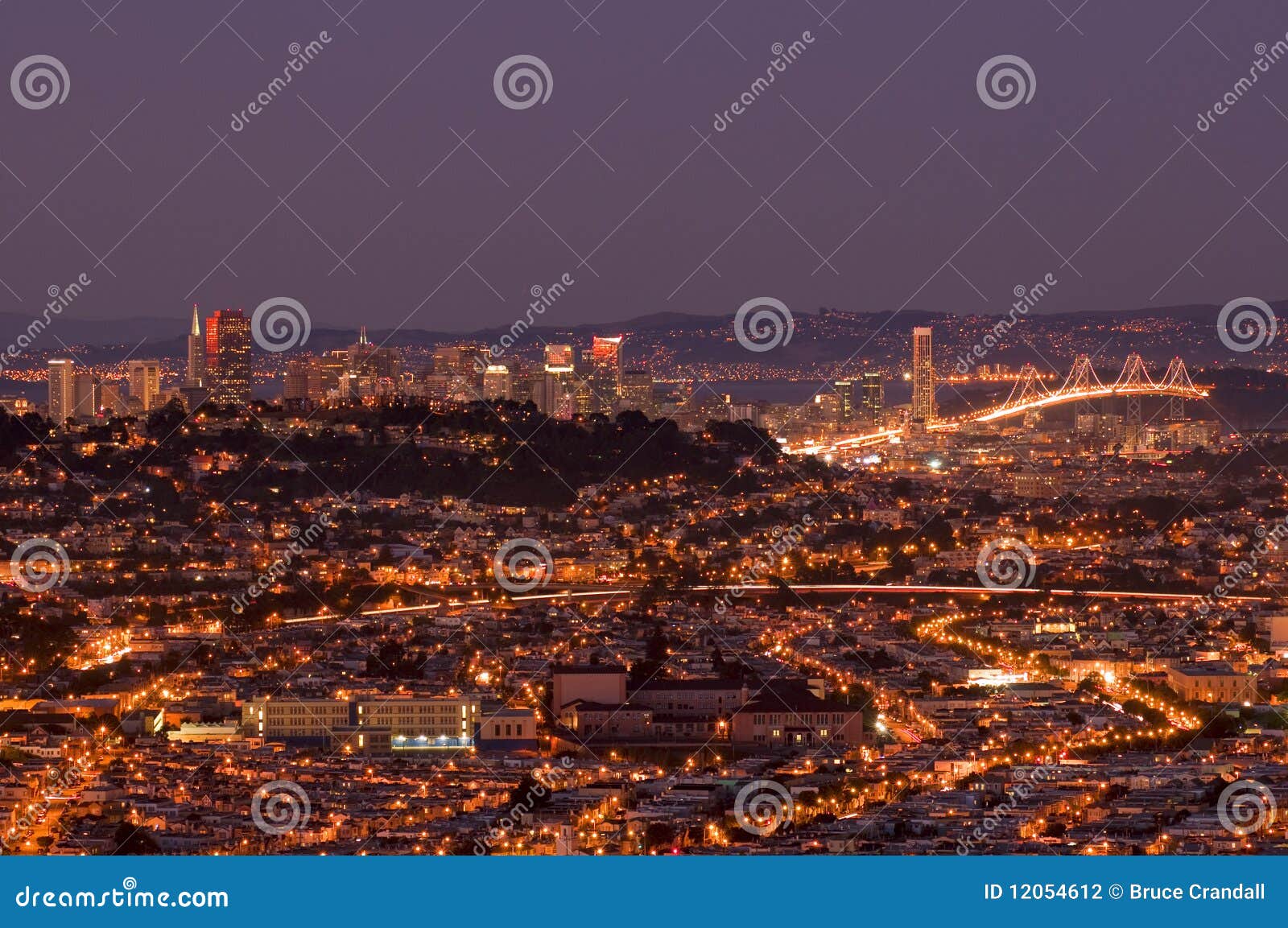 San Francisco lights stock photo. Image of light, blue - 12054612
