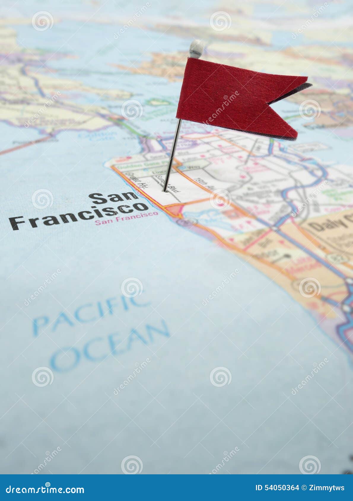 San Francisco map stock photo. Image of tourism, travel - 54050364
