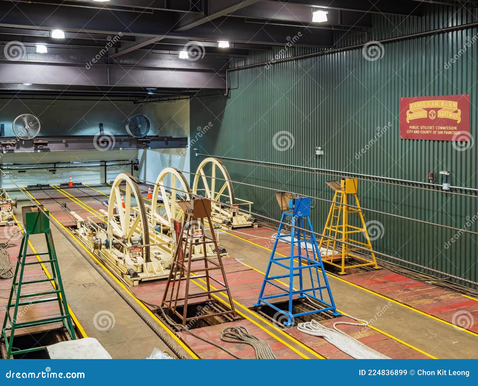 Interior View of the Cable Car Museum Editorial Stock Image - Image of ...