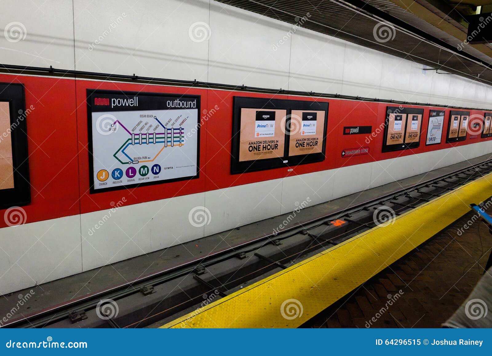 San Francisco Muni Subway Transportation Editorial Image - Image of ...